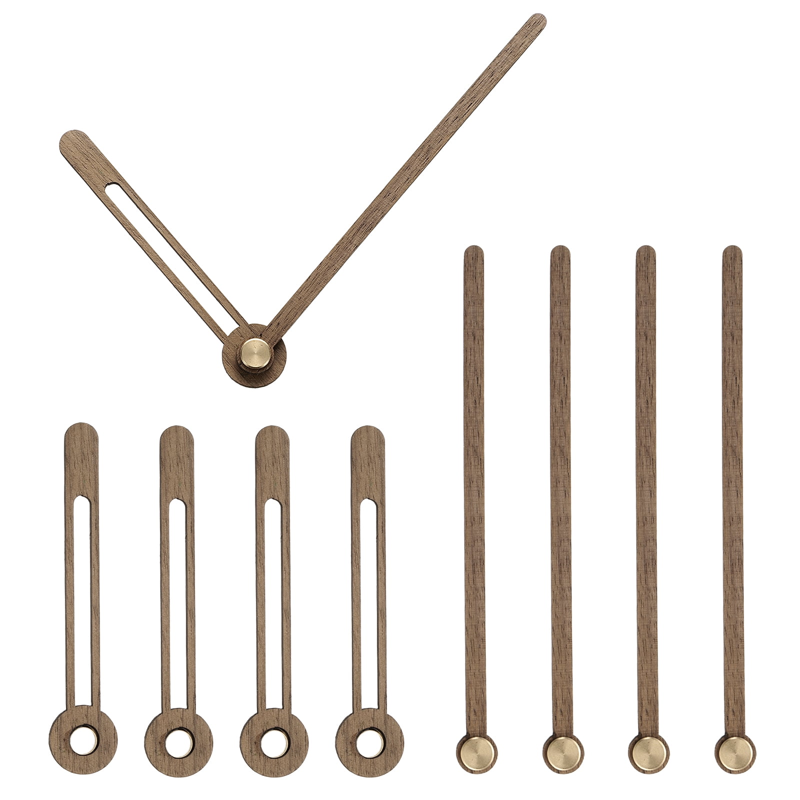Uxcell 5 Set Replacement Clock Hands, Wooden Clock Kit DIY Repair ...