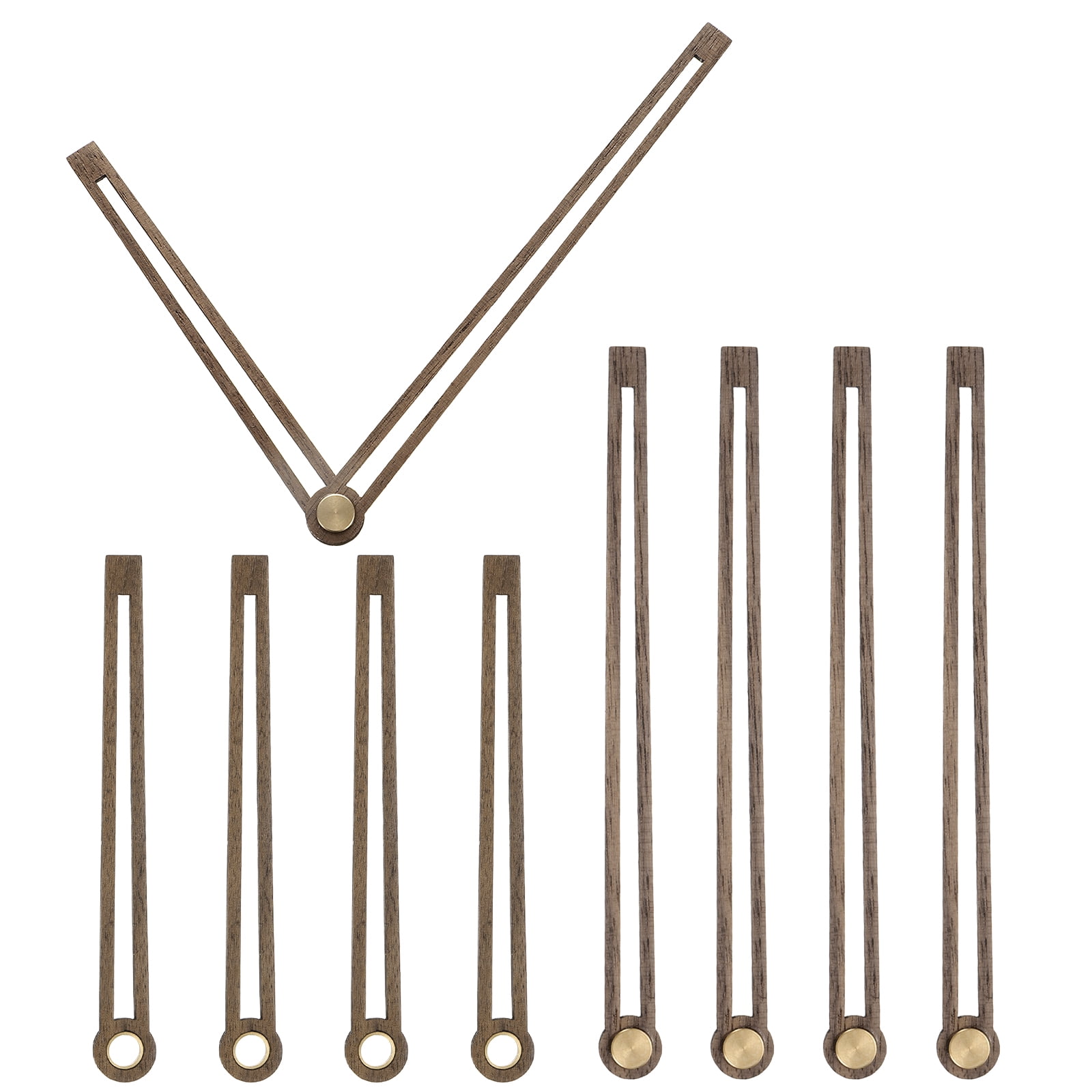 Uxcell 5 Set Replacement Clock Hands, Wooden Clock Kit DIY Repair ...