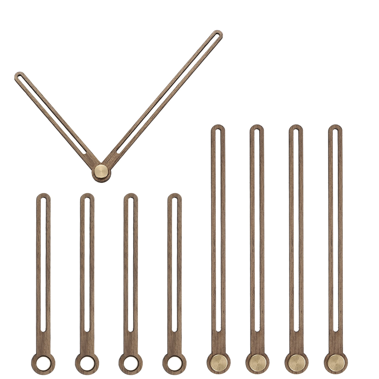 Uxcell 5 Set Replacement Clock Hands, Wooden Clock Kit DIY Repair ...