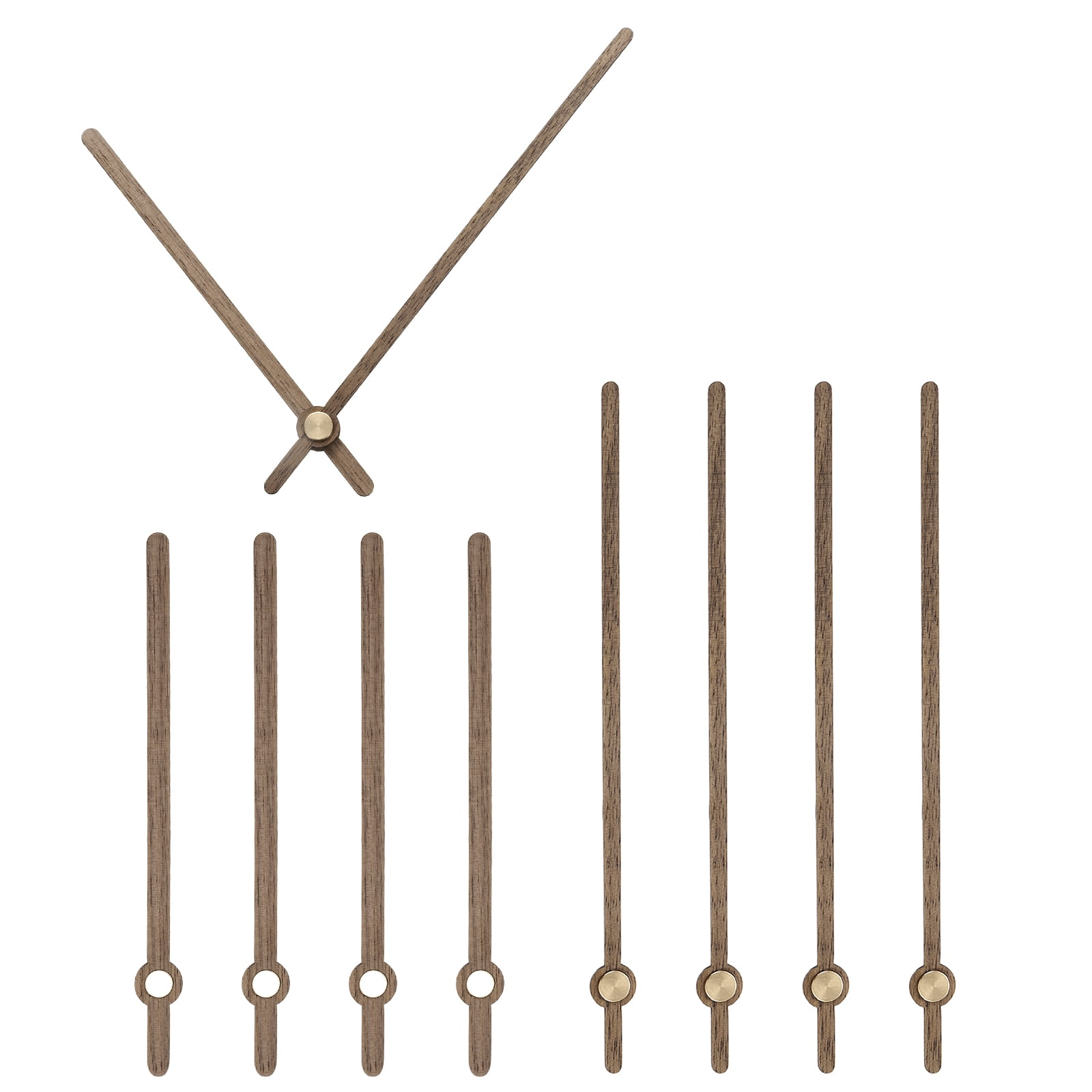 Uxcell 5 Set Replacement Clock Hands, Wooden Clock Kit DIY Repair Replacement Clock Parts Clock ...