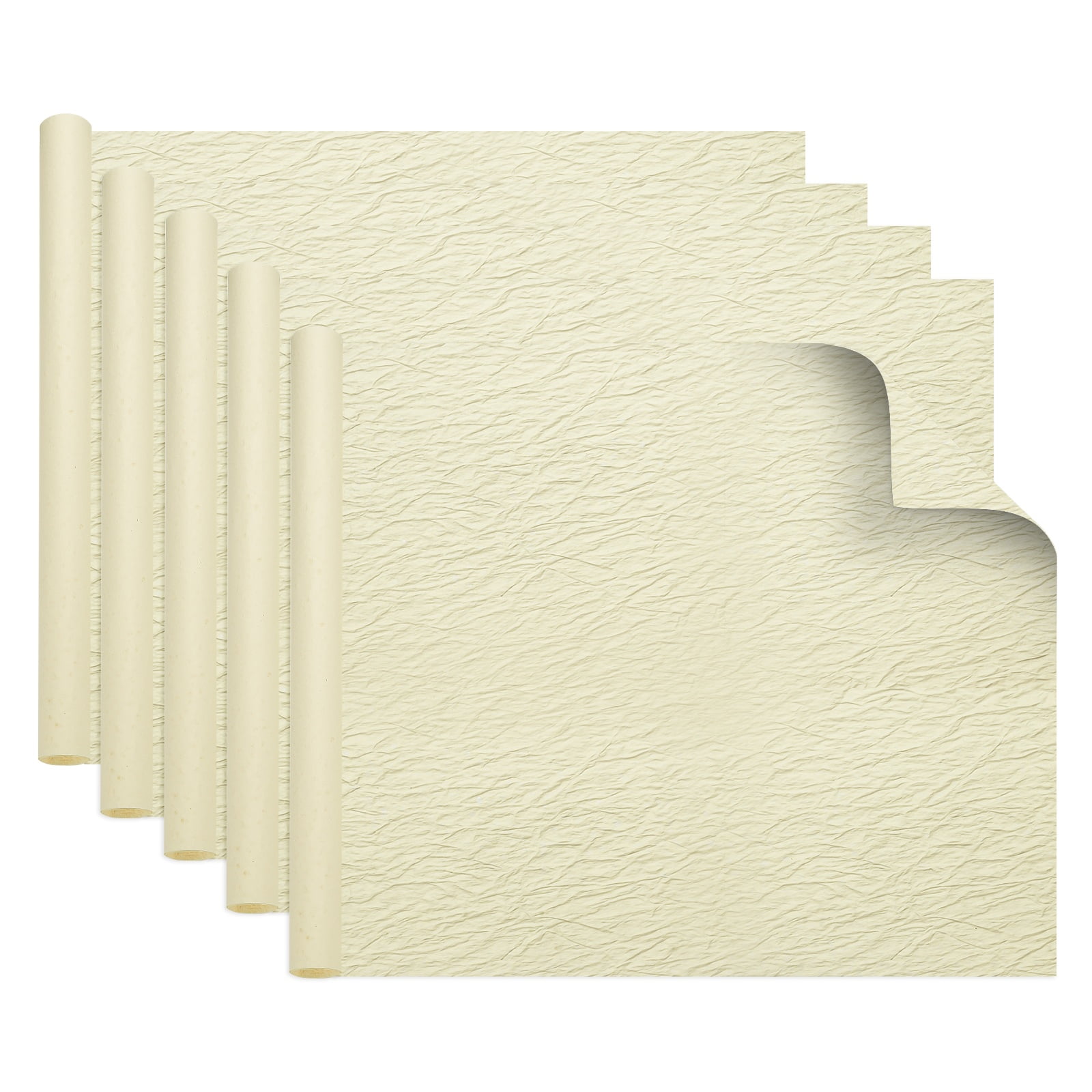 Uxcell 5 Sheets Gift Wrapping Paper, 22.8" x 19.7" Double Layer Stone ...
