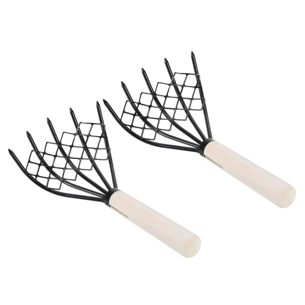 Uxcell 5 Tines Steel Claws Hand Rake Shell Clam Digger Dig Seafood ...