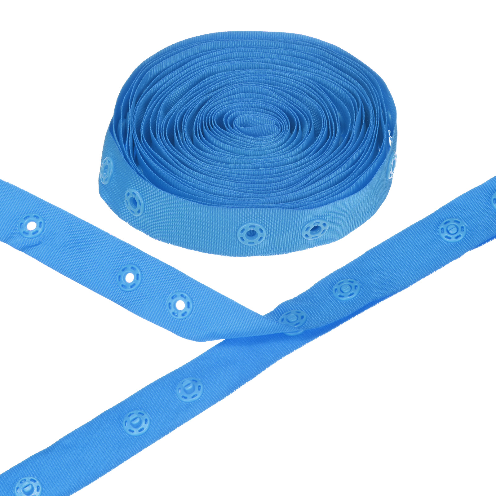 Uxcell 5 Yards Plastic Snap Buttons, Polyester Tape Hook & Eye Zipper ...