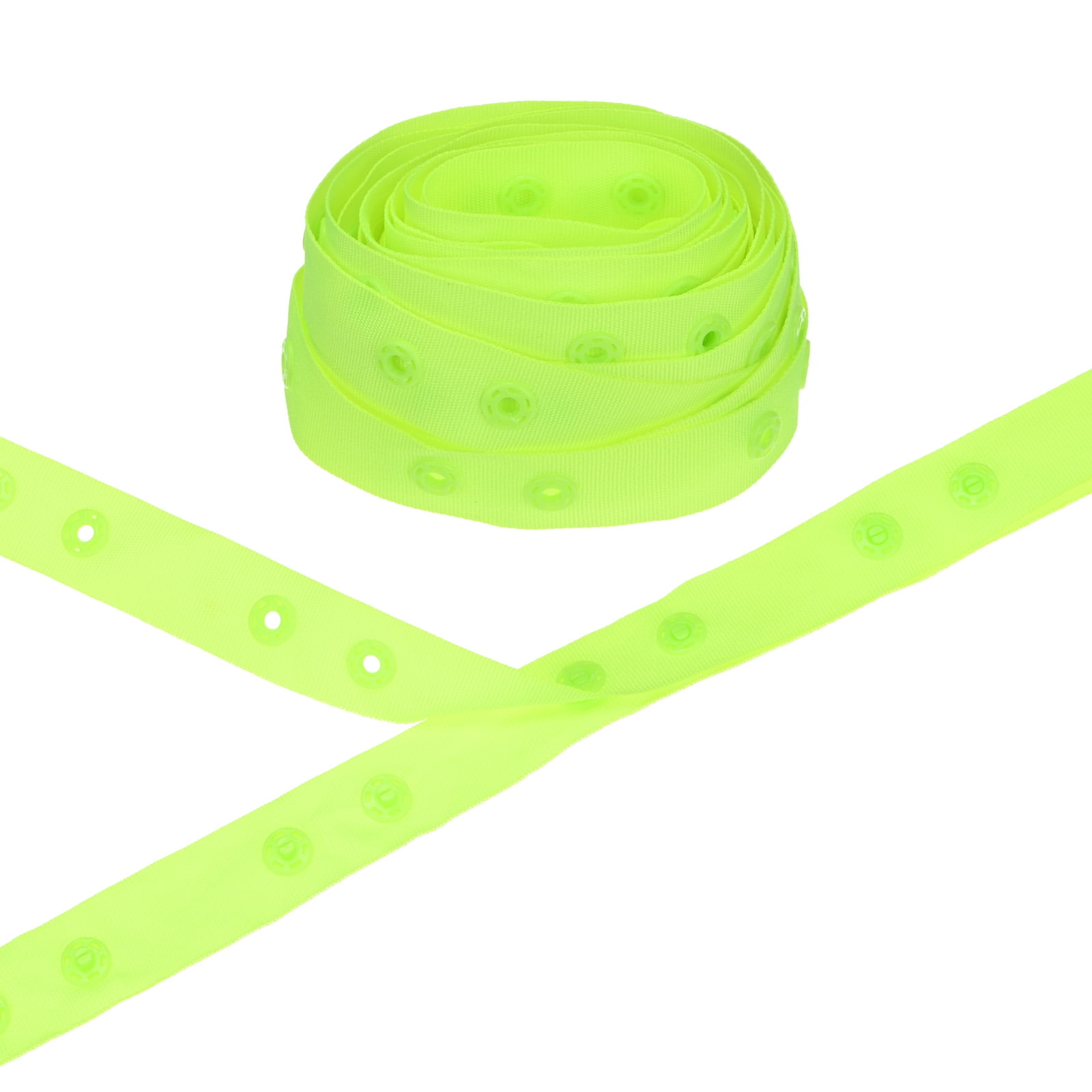 Uxcell 5 Yards Plastic Snap Buttons, Polyester Tape Hook & Eye Zipper ...