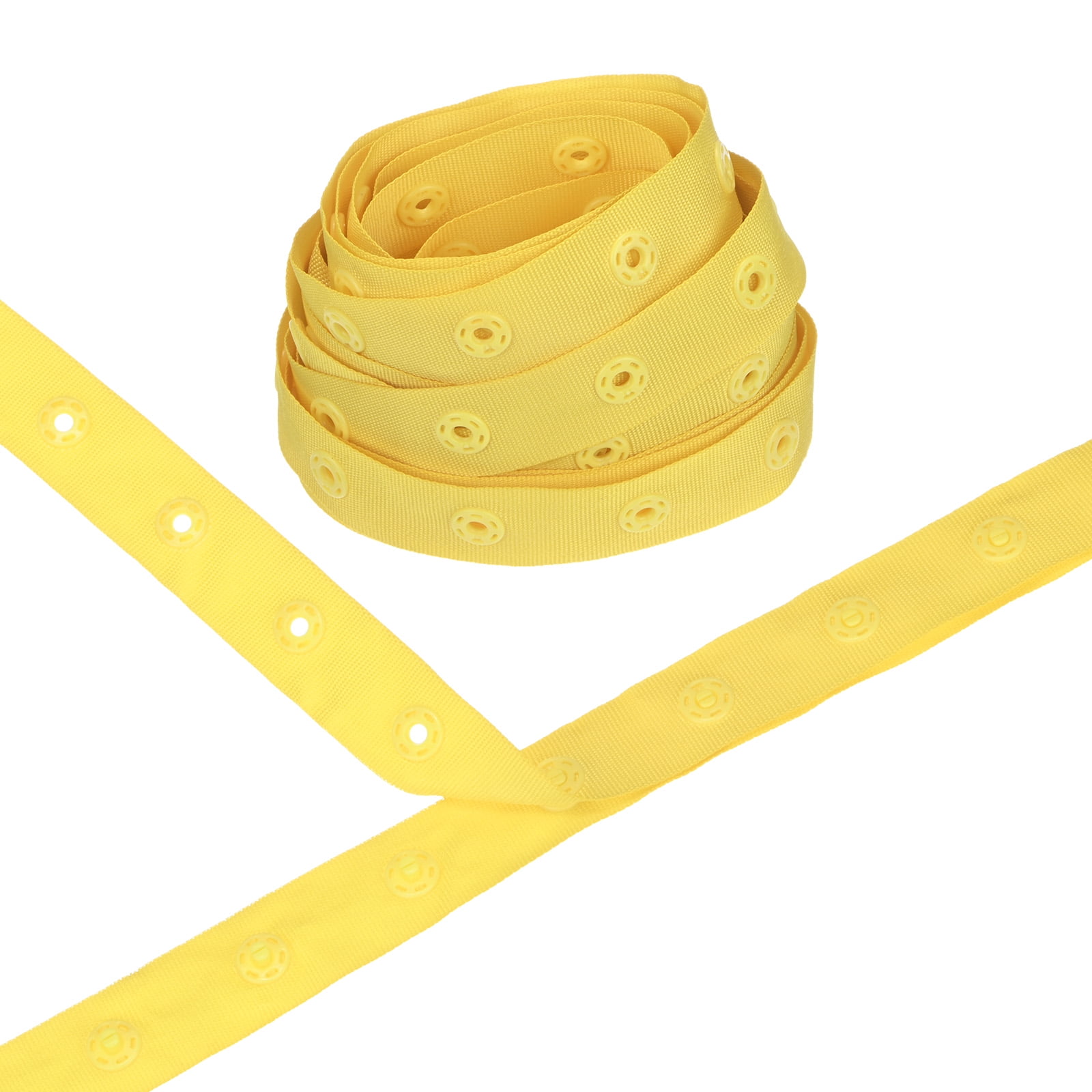 Uxcell 5 Yards Plastic Snap Buttons, Polyester Tape Hook & Eye Zipper ...