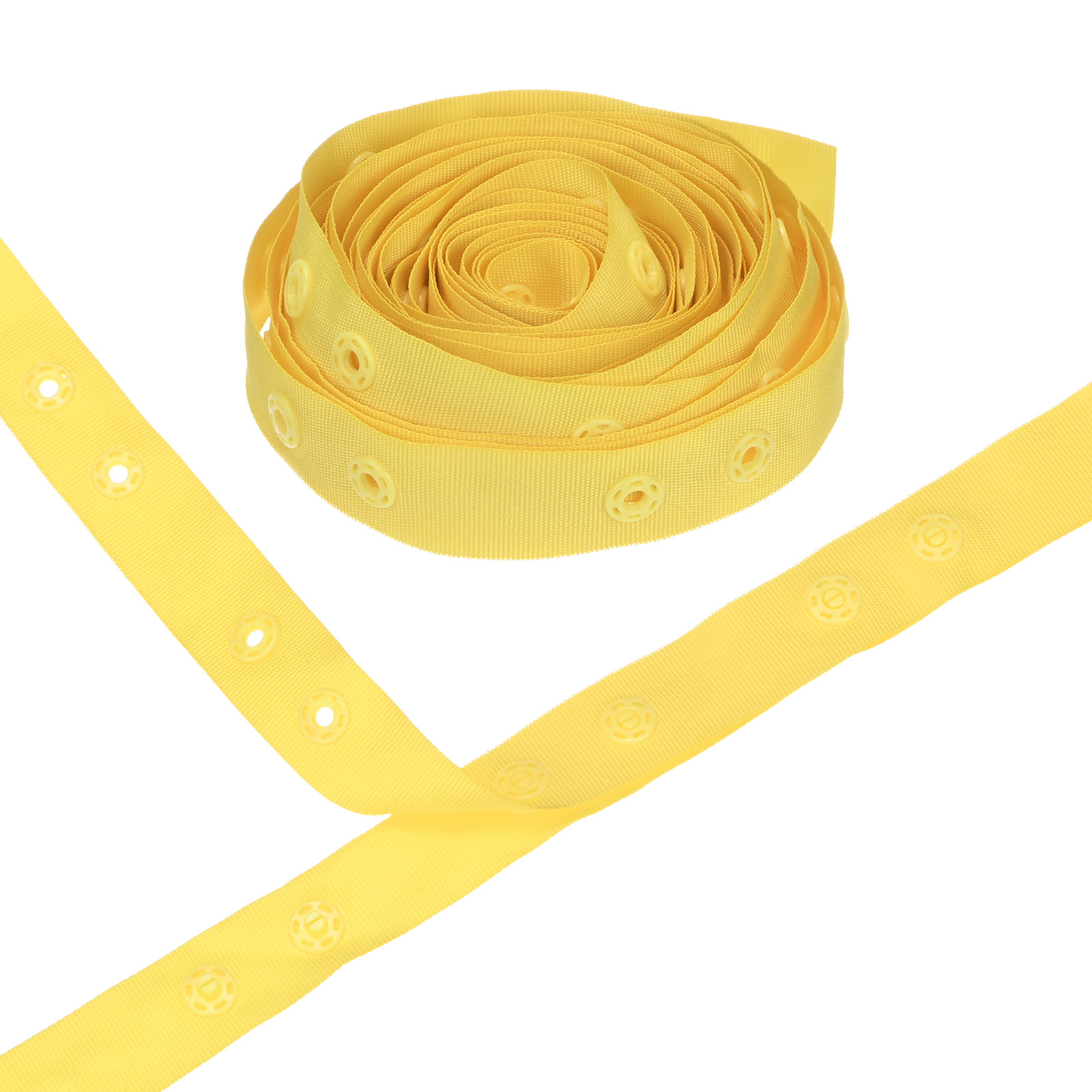 Uxcell 5 Yards Plastic Snap Buttons, Polyester Tape Hook & Eye Zipper ...
