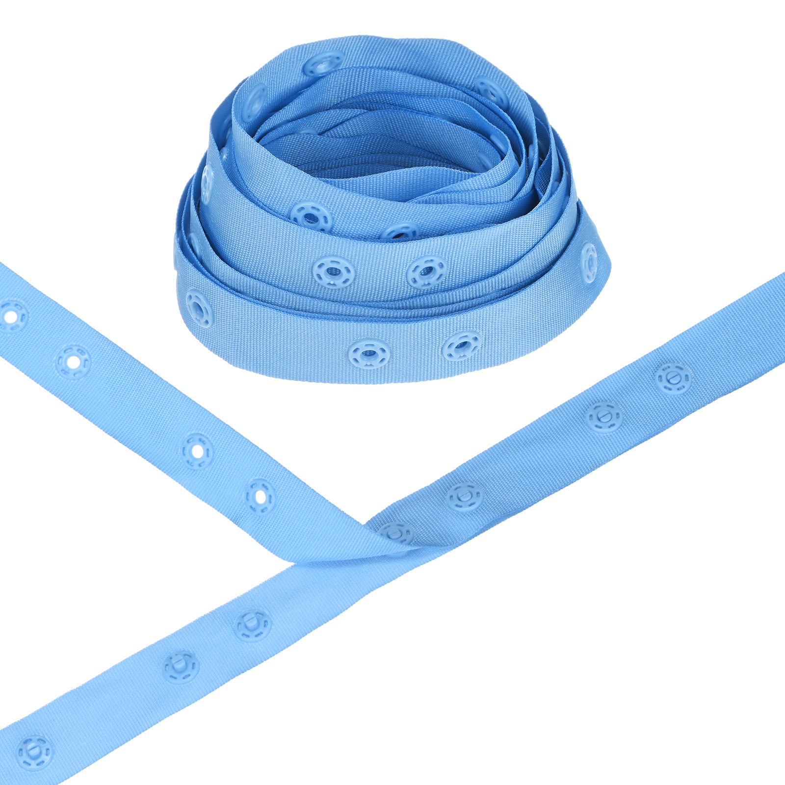 Uxcell 5 Yards Plastic Snap Buttons, Polyester Tape Hook & Eye Zipper ...