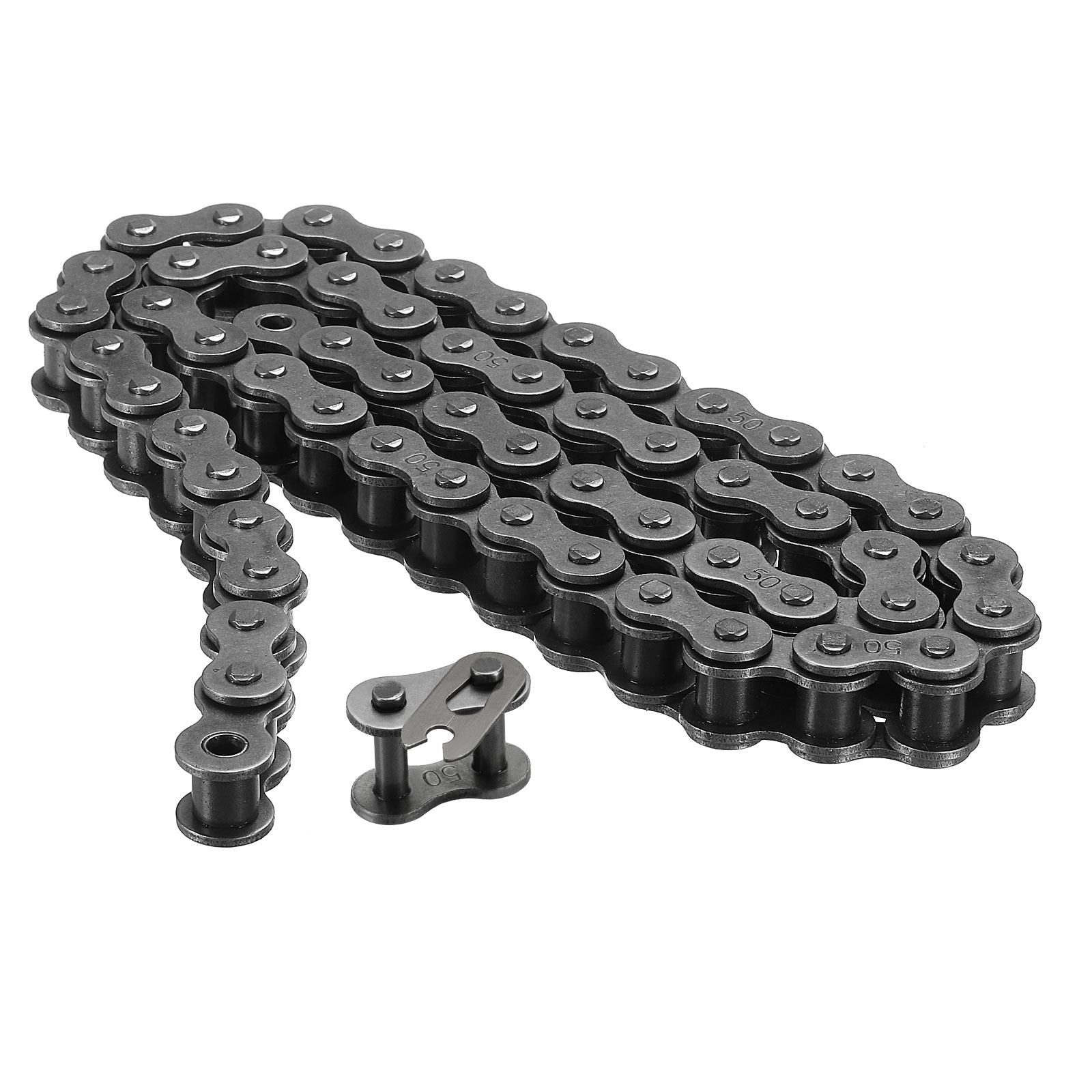 Uxcell #50/10A-1 Roller Chain 3 Feet 5/8" Pitch Carbon Steel Roller ...