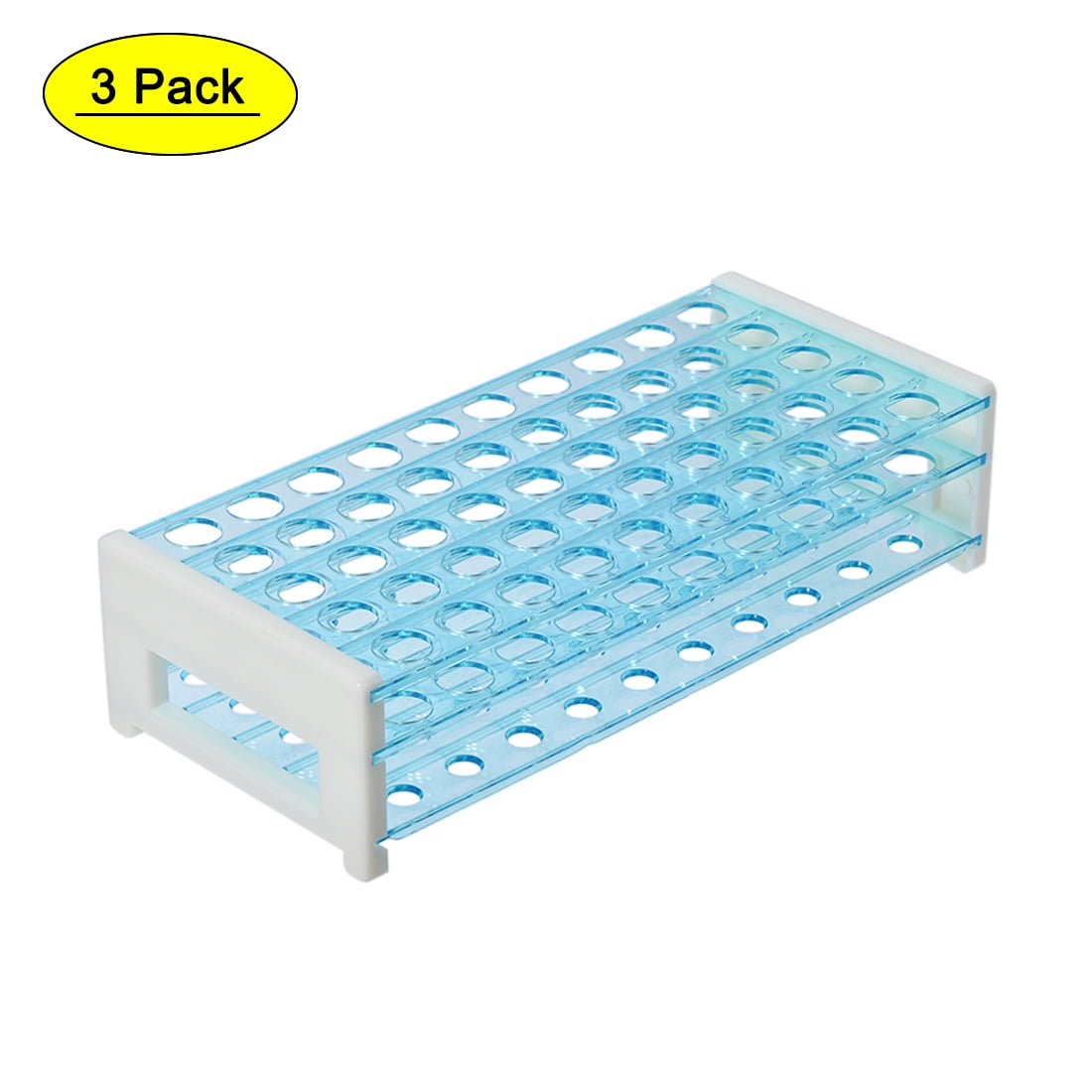Uxcell 50 Hole Detachable Polypropylene Test Tube Holder Racks Light ...