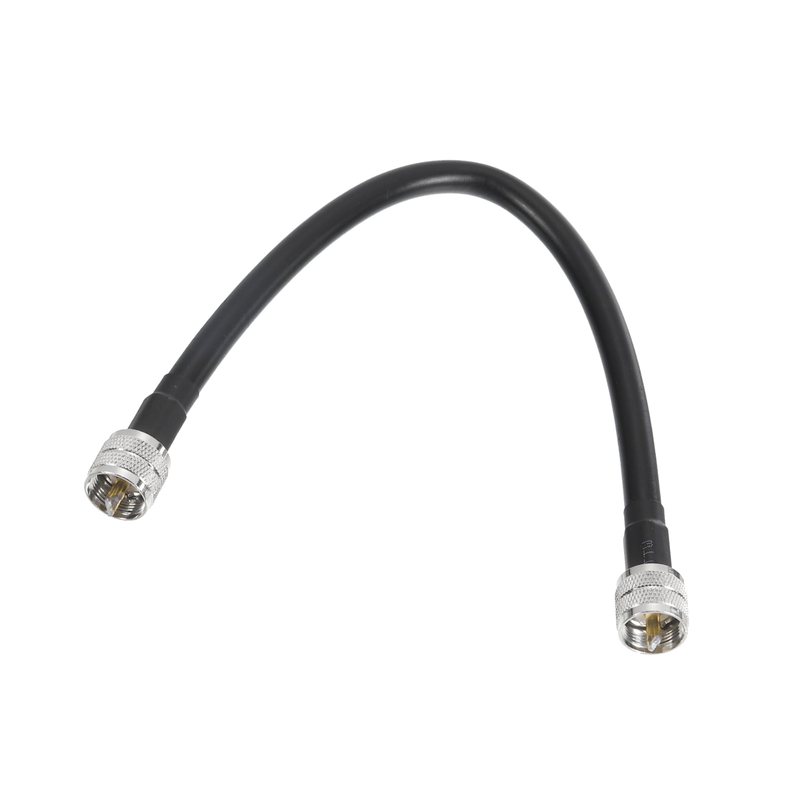 Uxcell 50 Ohm UHF Male to UHF Male Coaxial Cable RG8 30cm/1ft 10mm Low Loss Radios, Antennas ...
