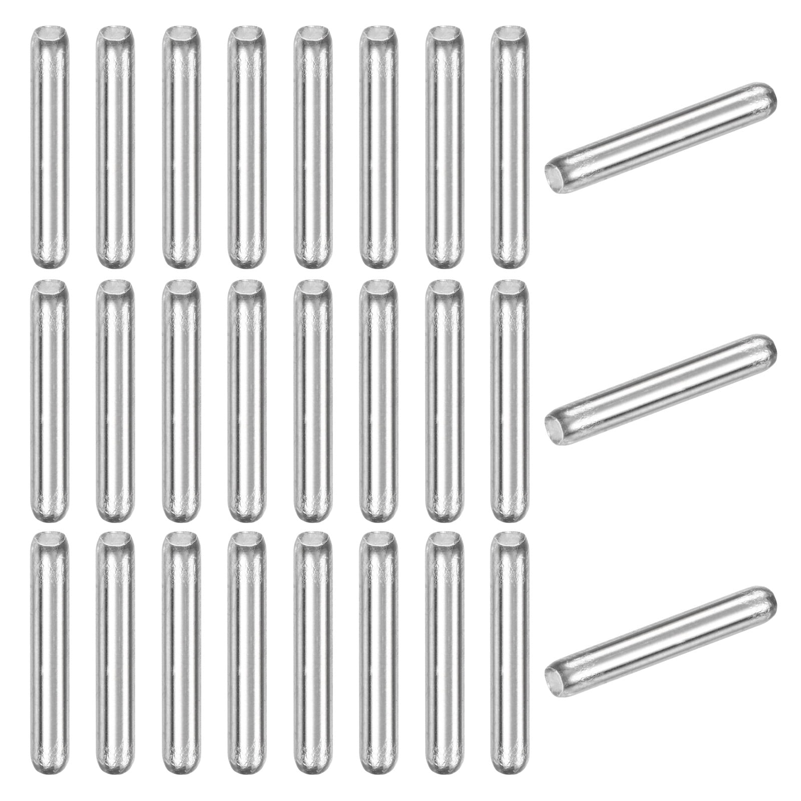 Uxcell 50-Pack 3 x 20mm Dowel Pin, 304 Stainless Steel Support Pin ...