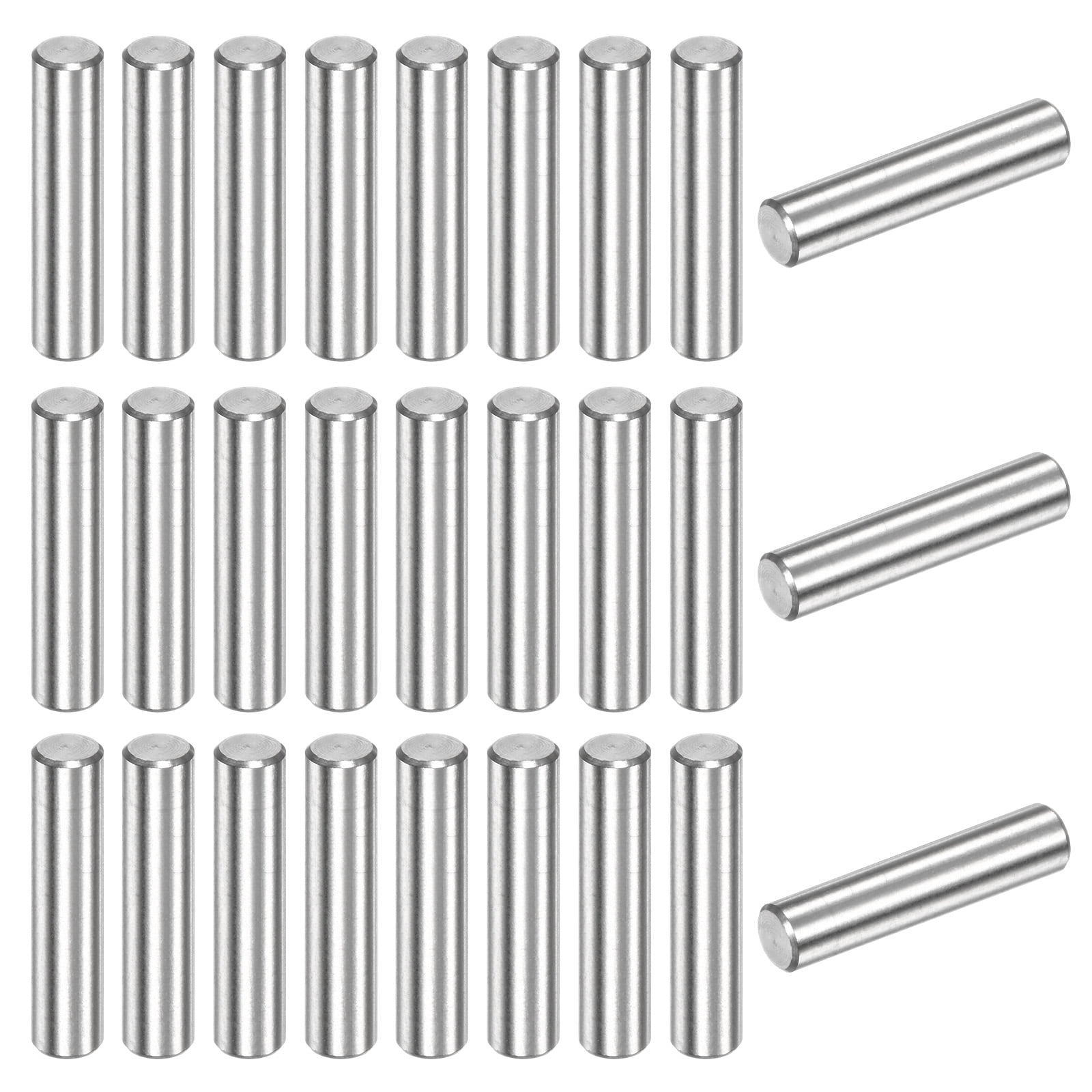 Uxcell 50-Pack 4 x 18mm Dowel Pin, 304 Stainless Steel Support Pin ...
