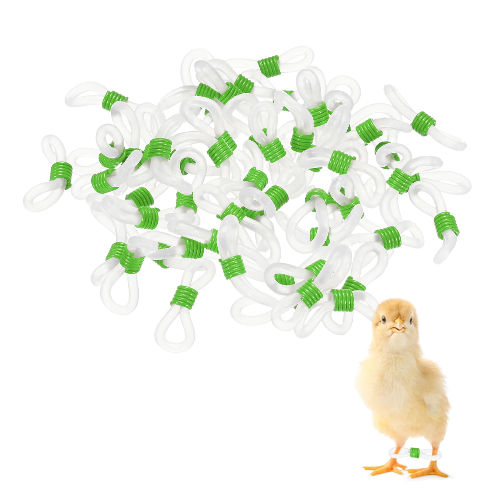 Uxcell 50-Pack Adjustable Chick Leg Bands, 0.79" x 0.2" Silicone ...