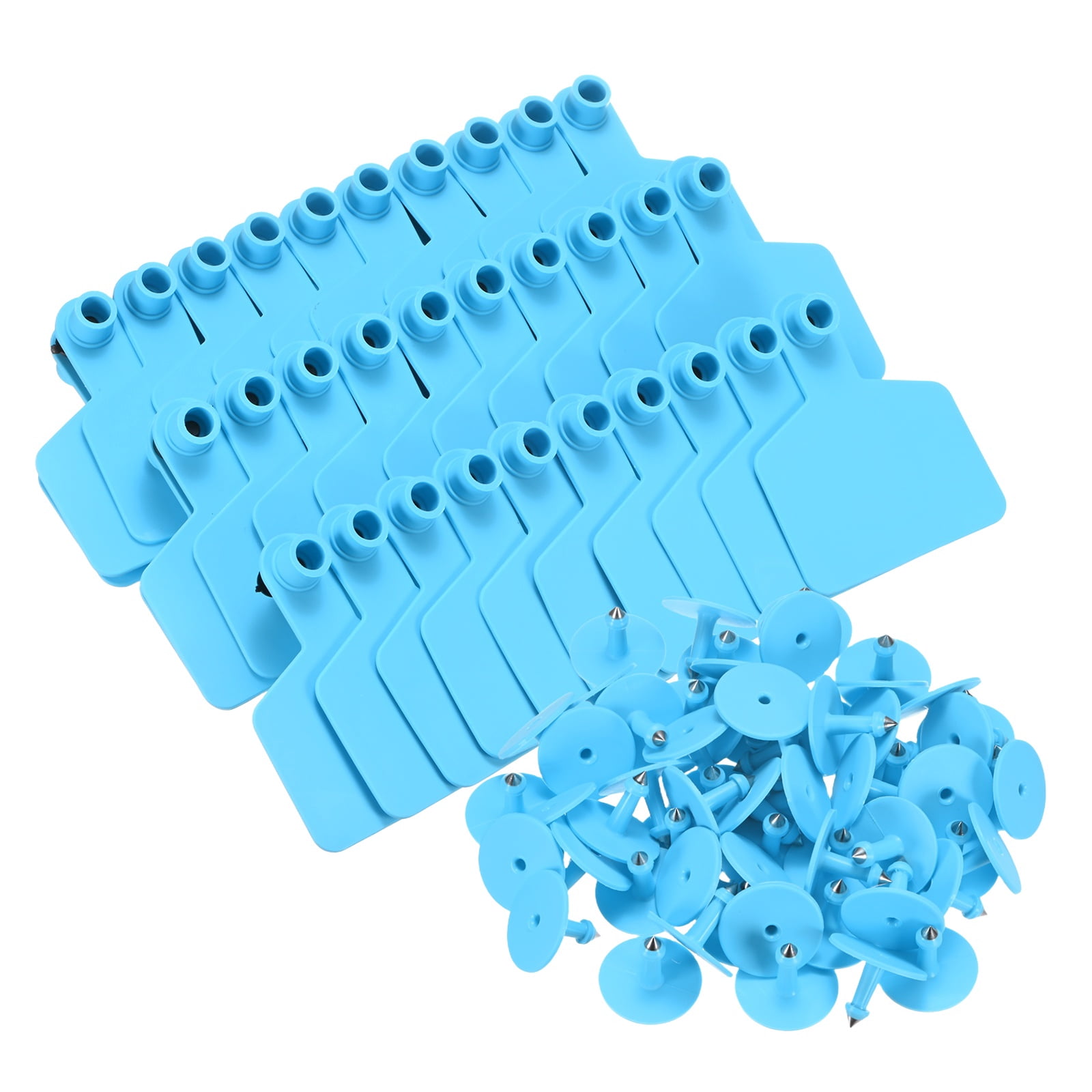 Uxcell 50-Pack Blank Cattle Ear Tags, TPU Material Large Livestock Ear ...