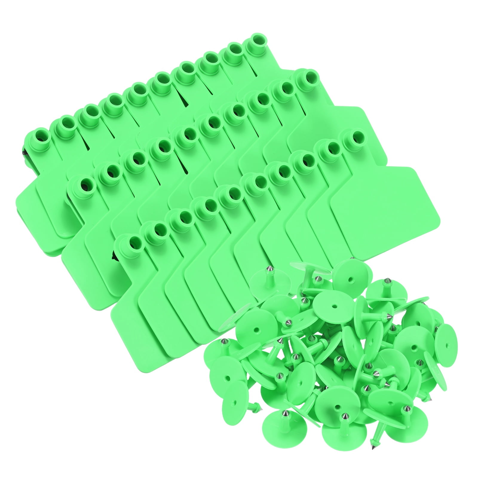Uxcell 50-Pack Blank Cattle Ear Tags, TPU Material Large Livestock Ear ...