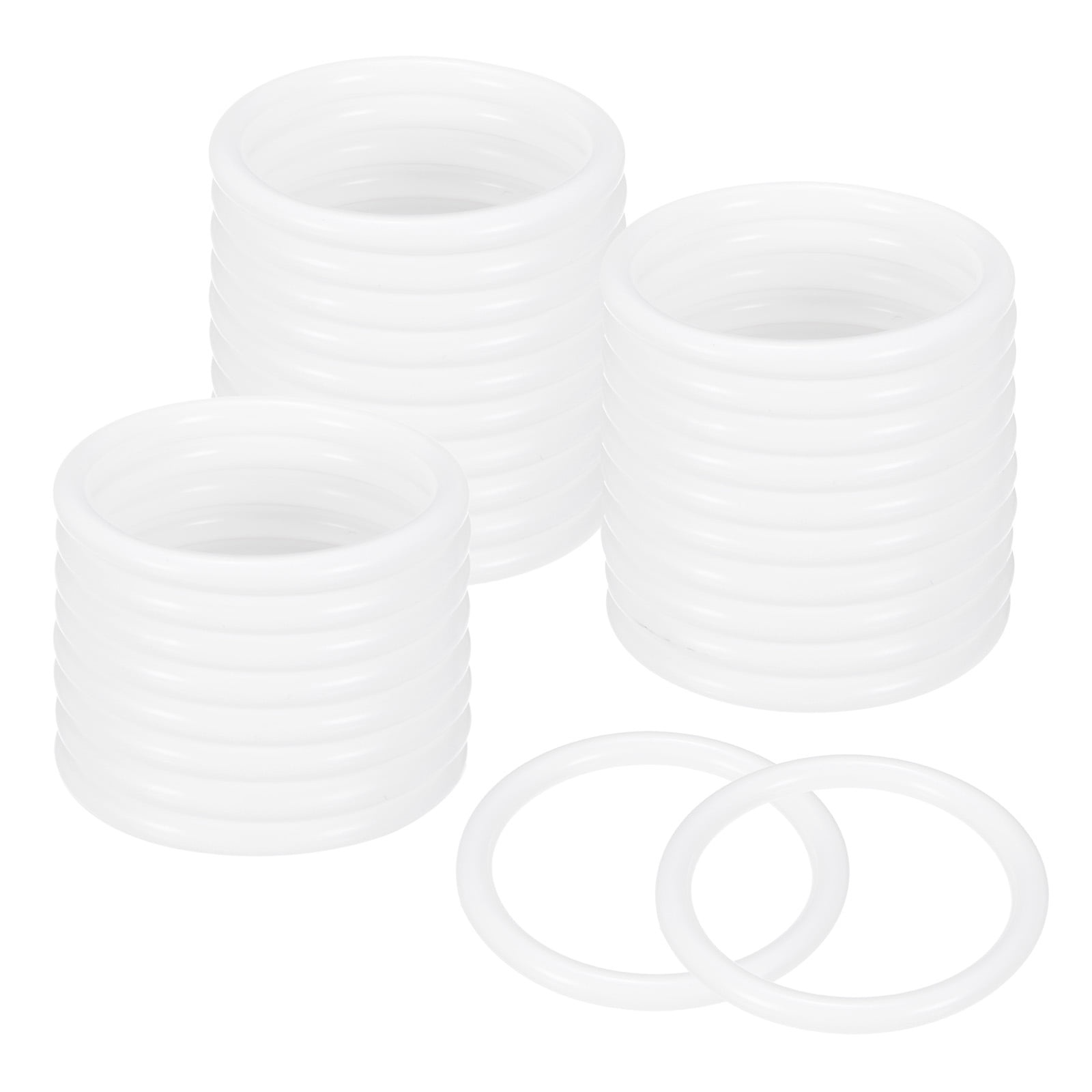 Uxcell 50-Pack Dream Catcher Rings,2.2 Inch Plastic Macrame Wreath ...