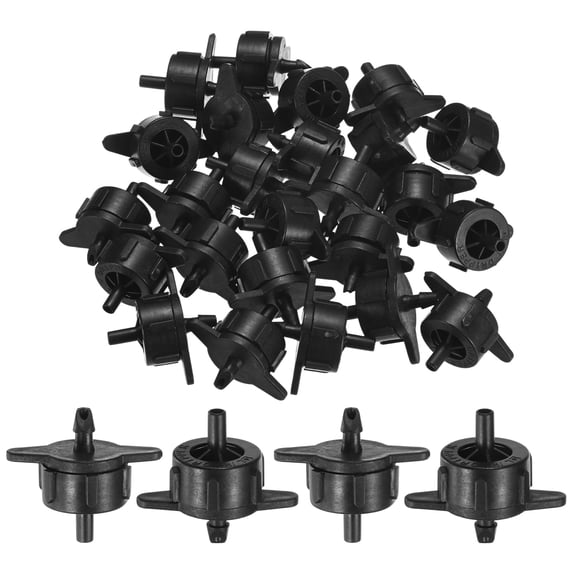 Uxcell 50-Pack Drip Irrigation Emitters, 1 GPH Plastic Irrigation ...