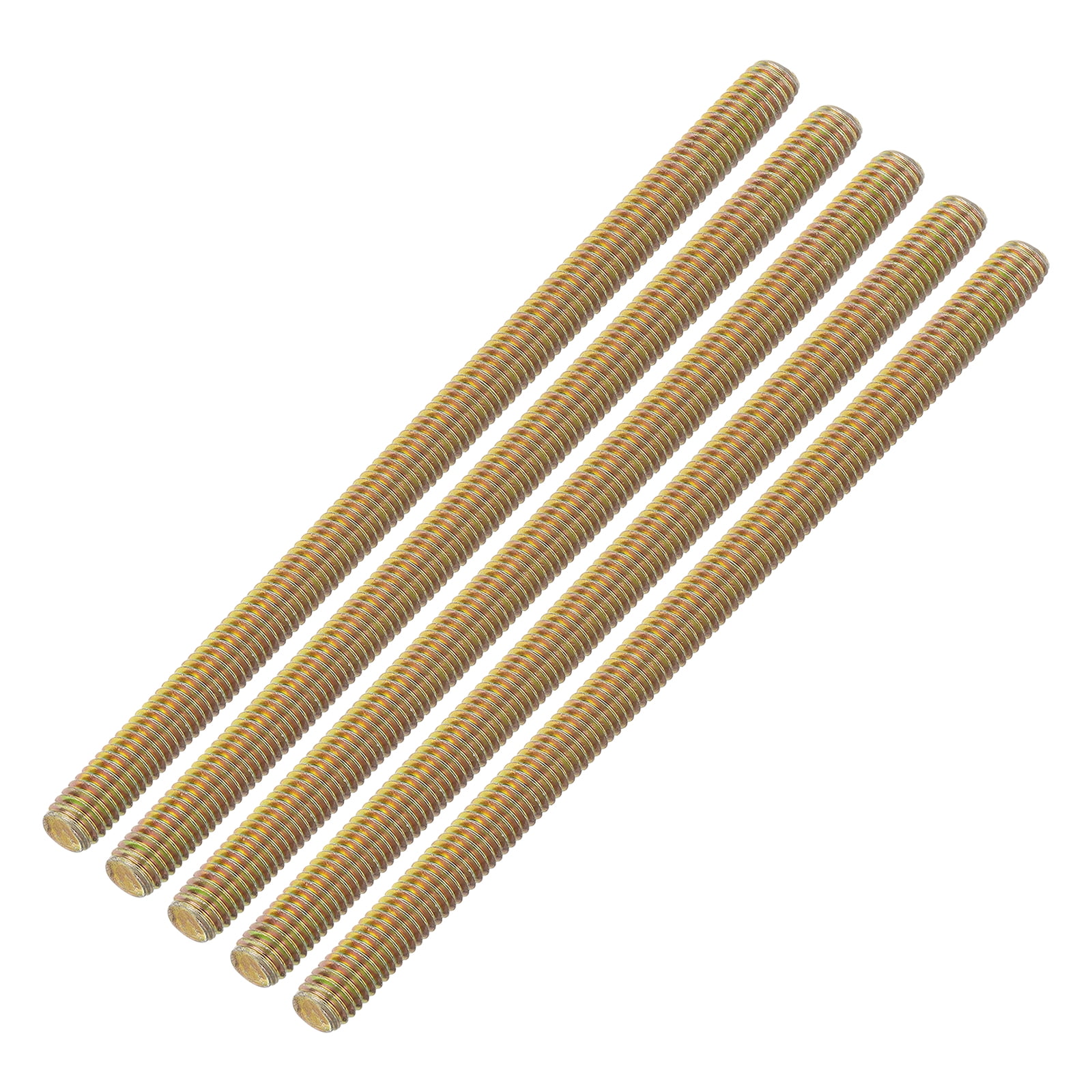 Uxcell 50 Pack Fully Threaded Rod, M6-1.0x110mm Carbon Steel Long ...