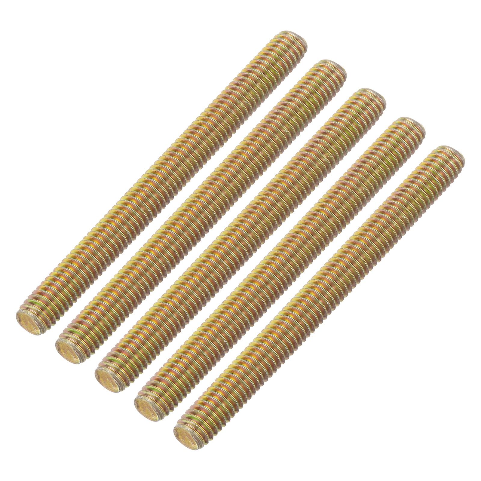 Uxcell 50 Pack Fully Threaded Rod, M6-1.0x65mm Carbon Steel Long Thread ...