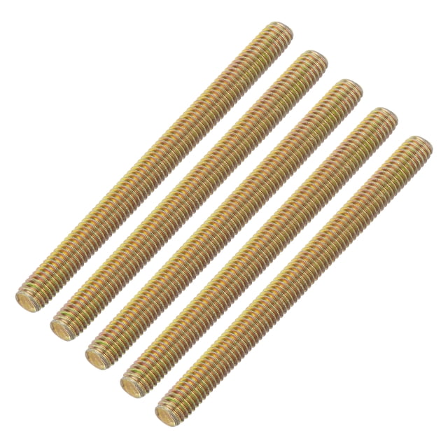 Uxcell 50 Pack Fully Threaded Rod, M6-1.0x75mm Carbon Steel Long Thread ...
