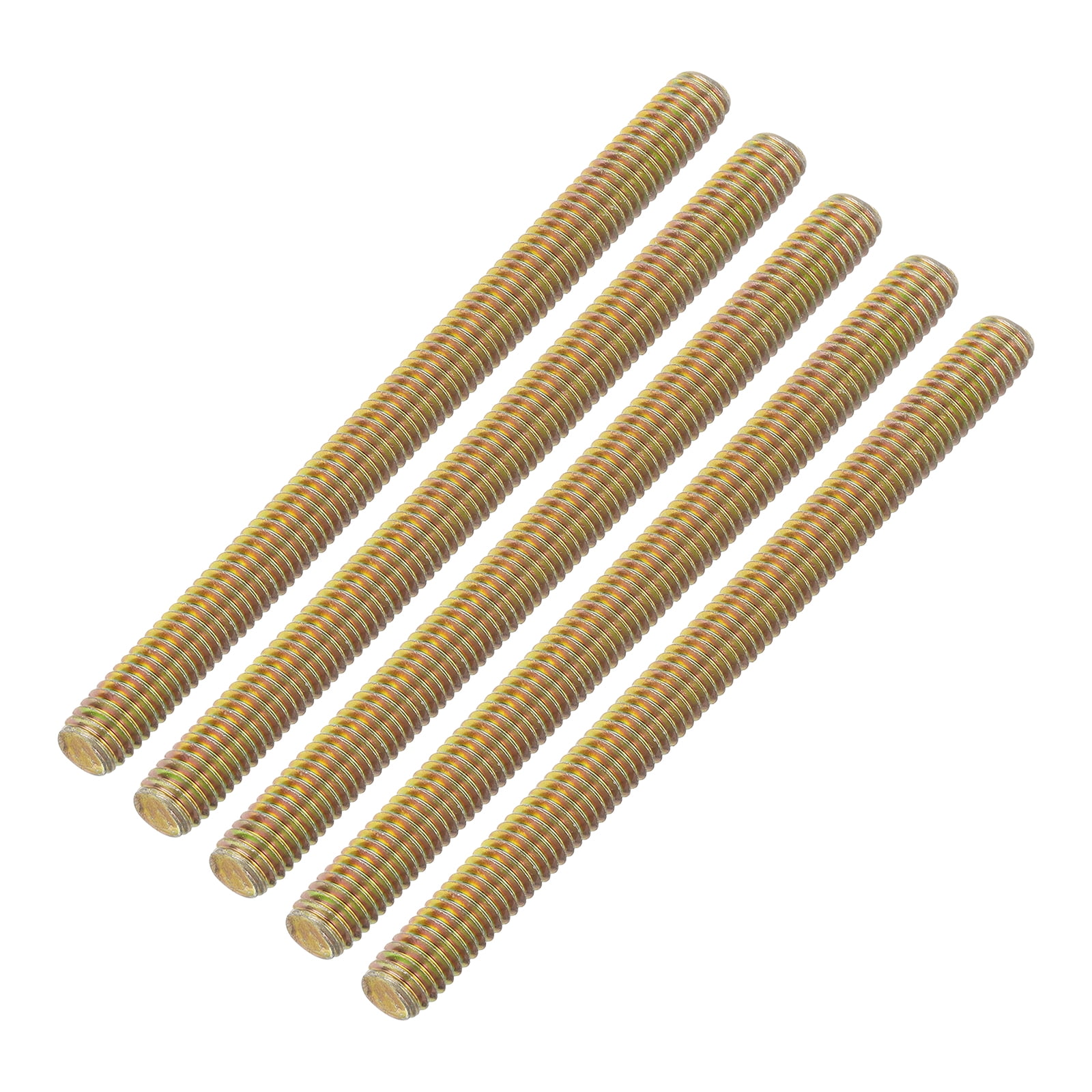 Uxcell 50 Pack Fully Threaded Rod, M6-1.0x80mm Carbon Steel Long Thread ...