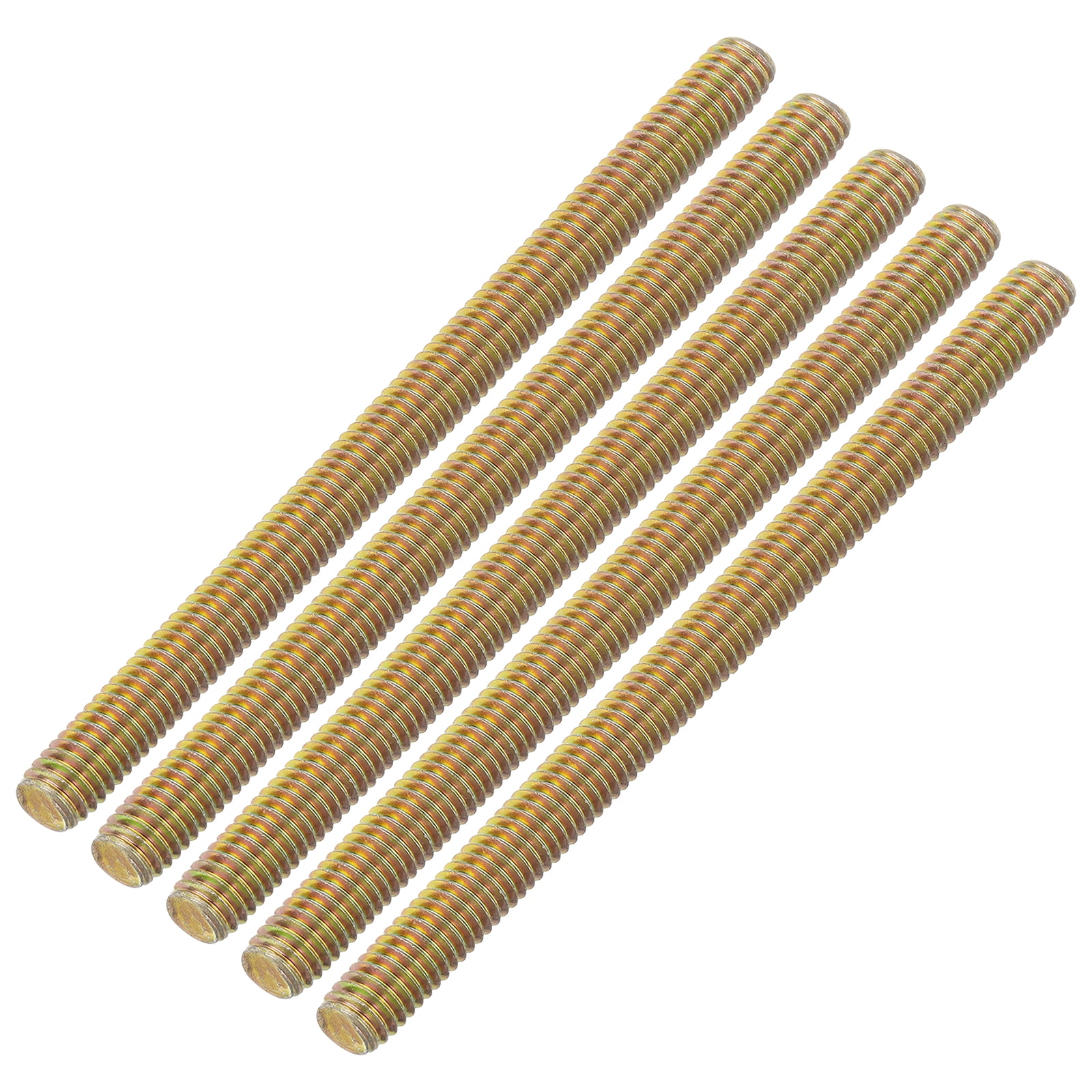 Uxcell 50 Pack Fully Threaded Rod, M6-1.0x85mm Carbon Steel Long Thread ...