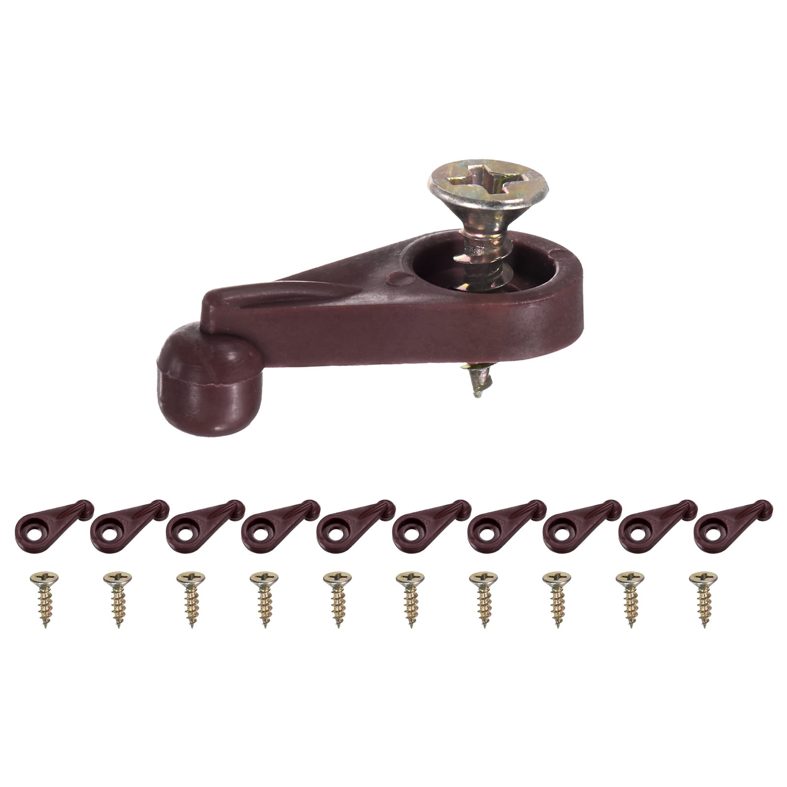 Uxcell 50 Pack Glass Retainer Clips with Screw 4mm Cylindrical for ...