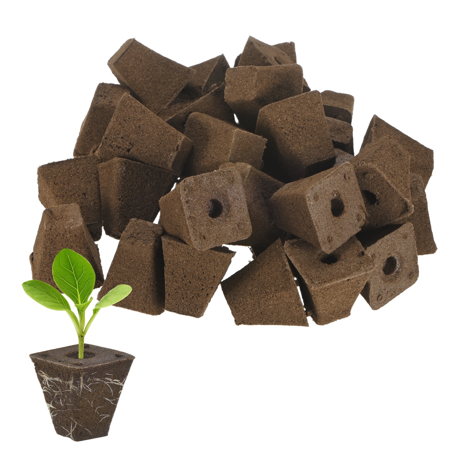 Uxcell 50-Pack Grow Sponges, 1.5x0.8x1.5 Inch Replacement Root Growth ...