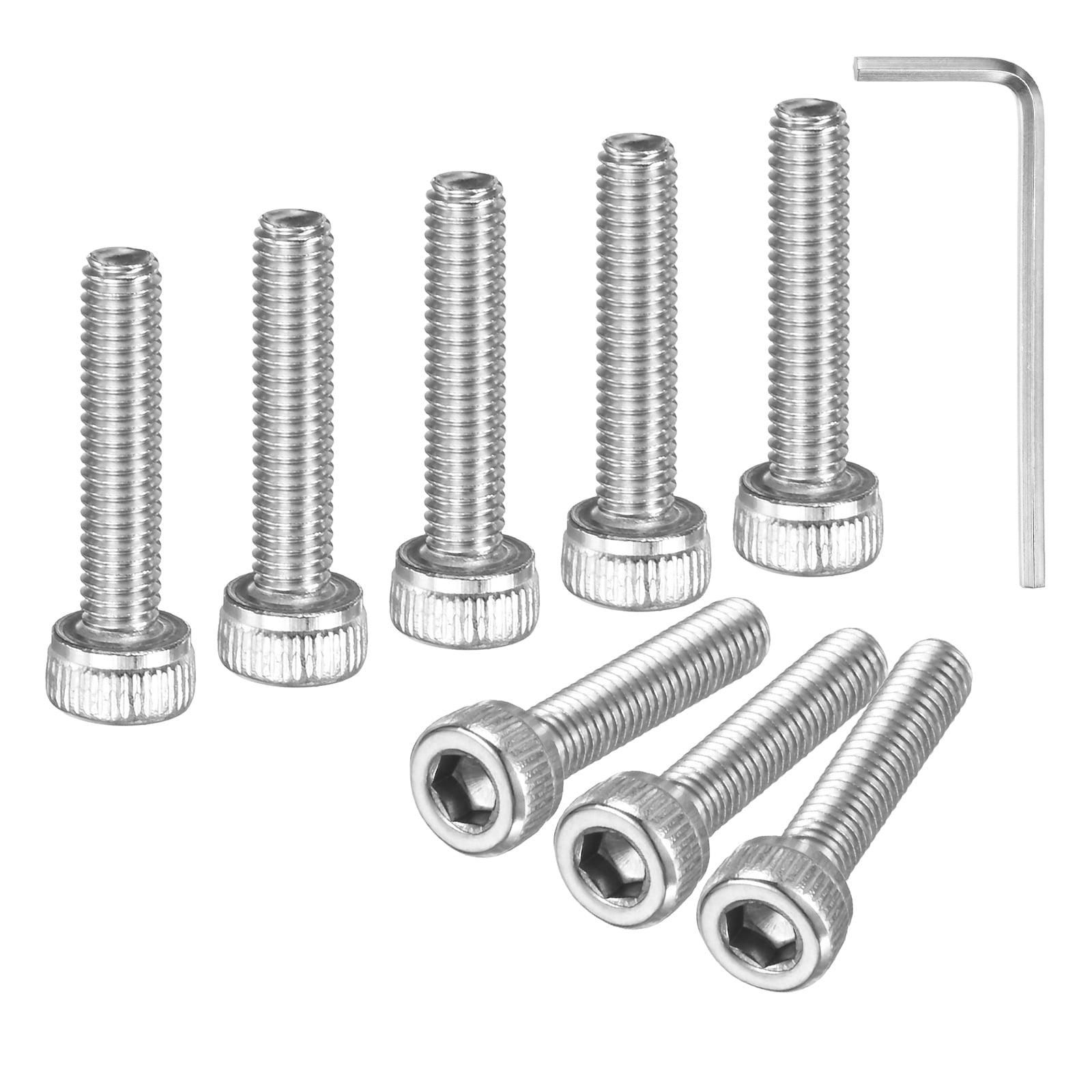 Uxcell 50-Pack M3 x 14mm Hex Socket Head Cap Screws Bolts, 304 ...