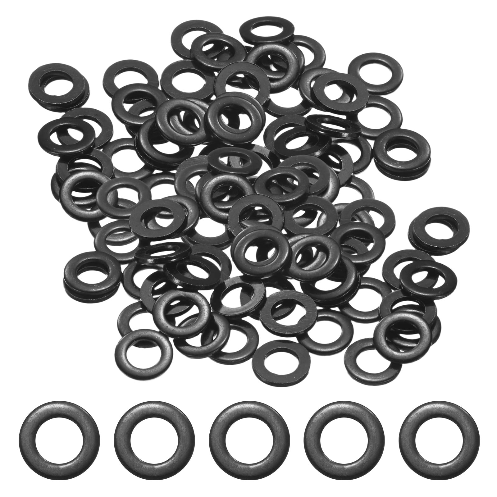 Uxcell 50-Pack M6 Flat Washers, Metric 12mm OD 1.5mm Thick 304 ...