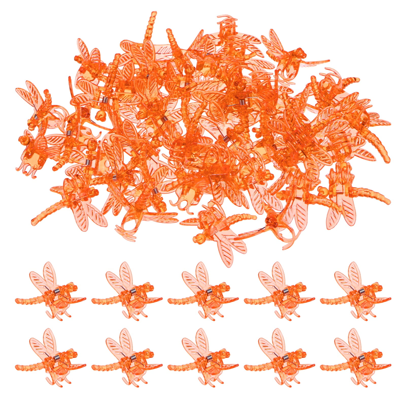 Uxcell 50-Pack Orchid Clips Plastic Garden Plant Clips Dragonfly Orchid ...