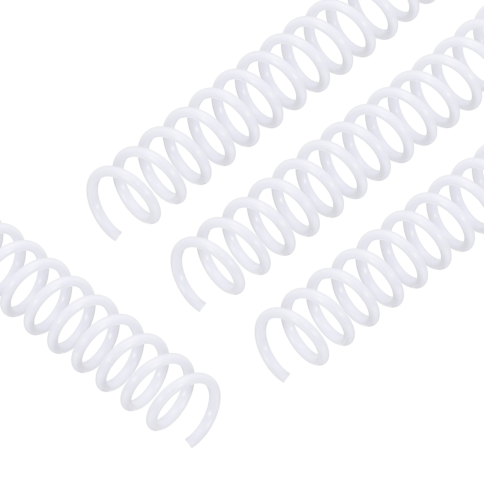 Uxcell 50 Pack Plastic Spiral Binding Coils, 11mm(7/16") Binding Coils ...