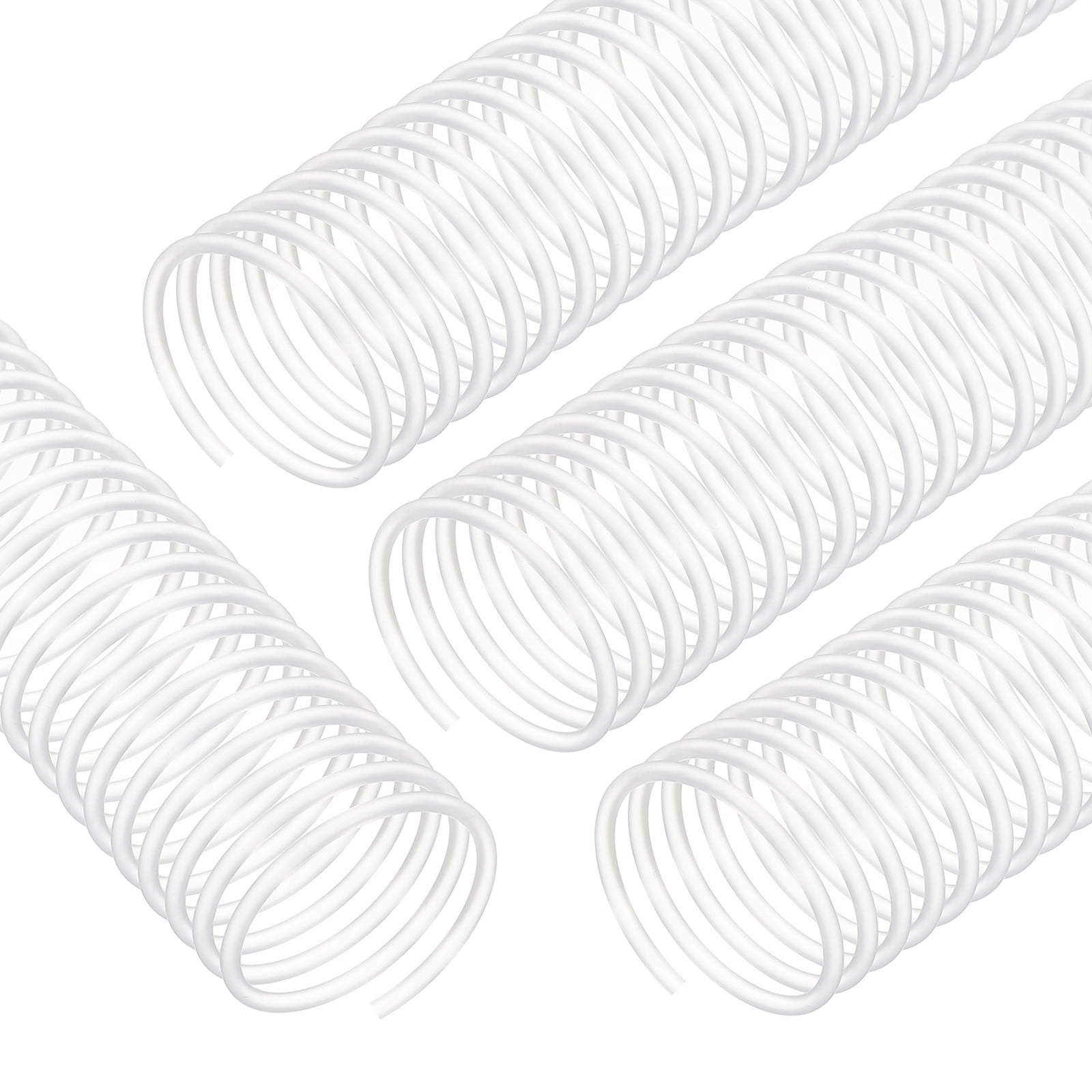 Uxcell 50 Pack Plastic Spiral Binding Coils, 28mm(1-1/8") Binding Coils ...