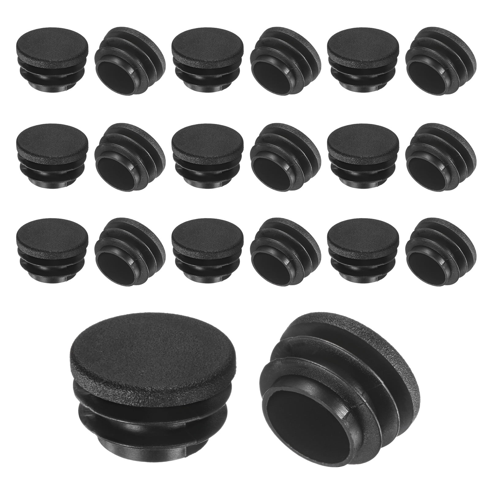 Uxcell 50-Pack Round Plastic Hole Plugs, 1" (25mm) Plastic Tubing End ...