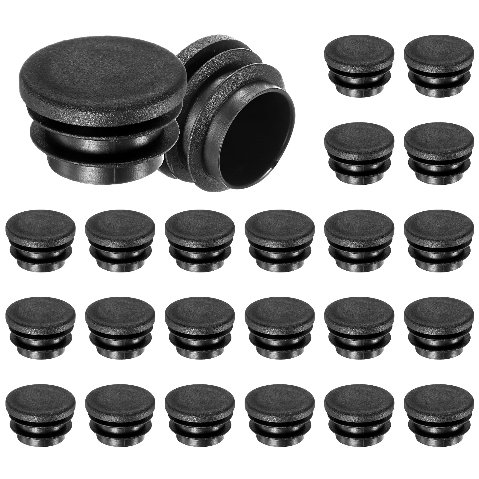 Uxcell 50 Pack Round Plastic Plug, 1.1 Inch Furniture Tube Inserts for ...