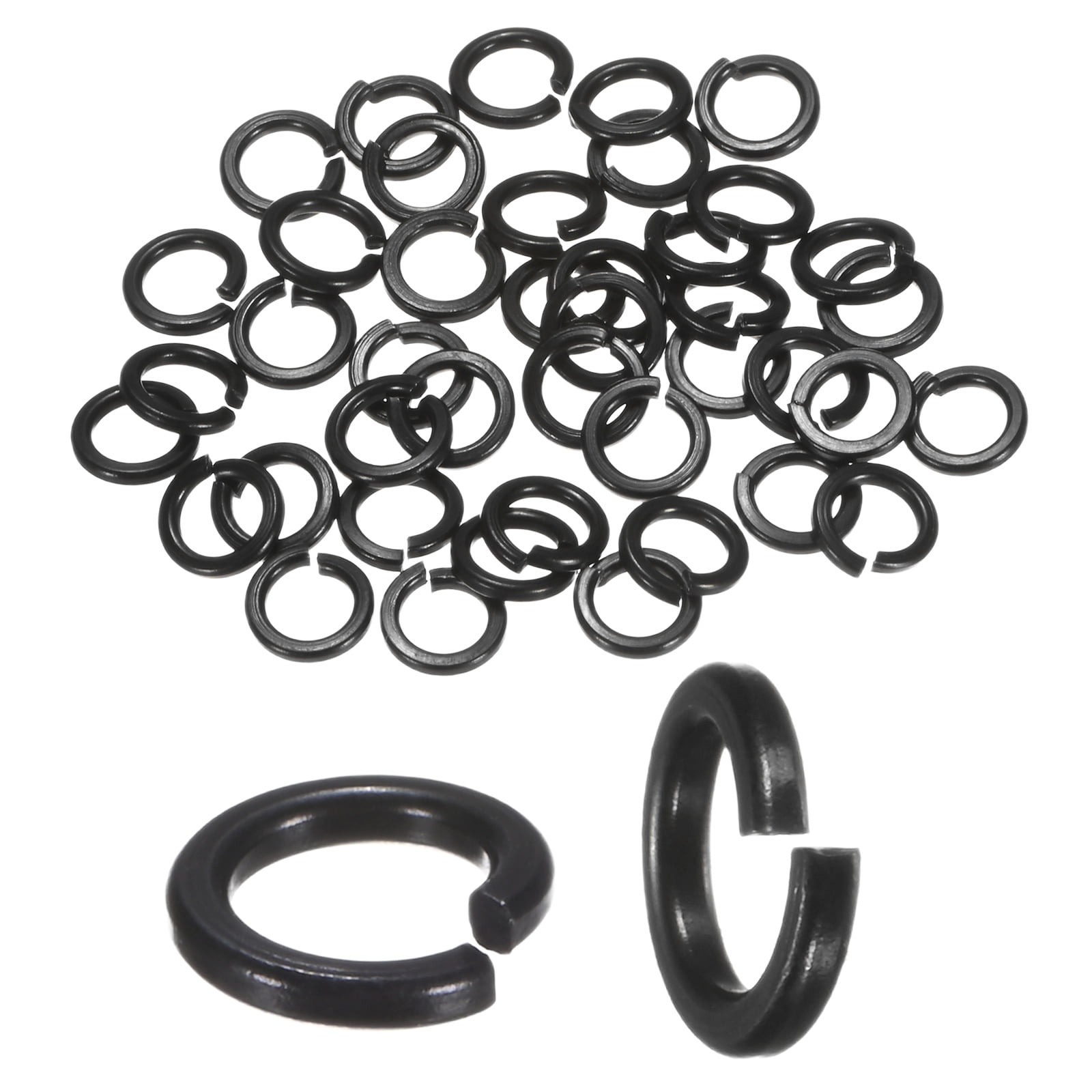 Uxcell 50-Pack Spring Lock Washer, M5 Stainless Steel Electroplating ...