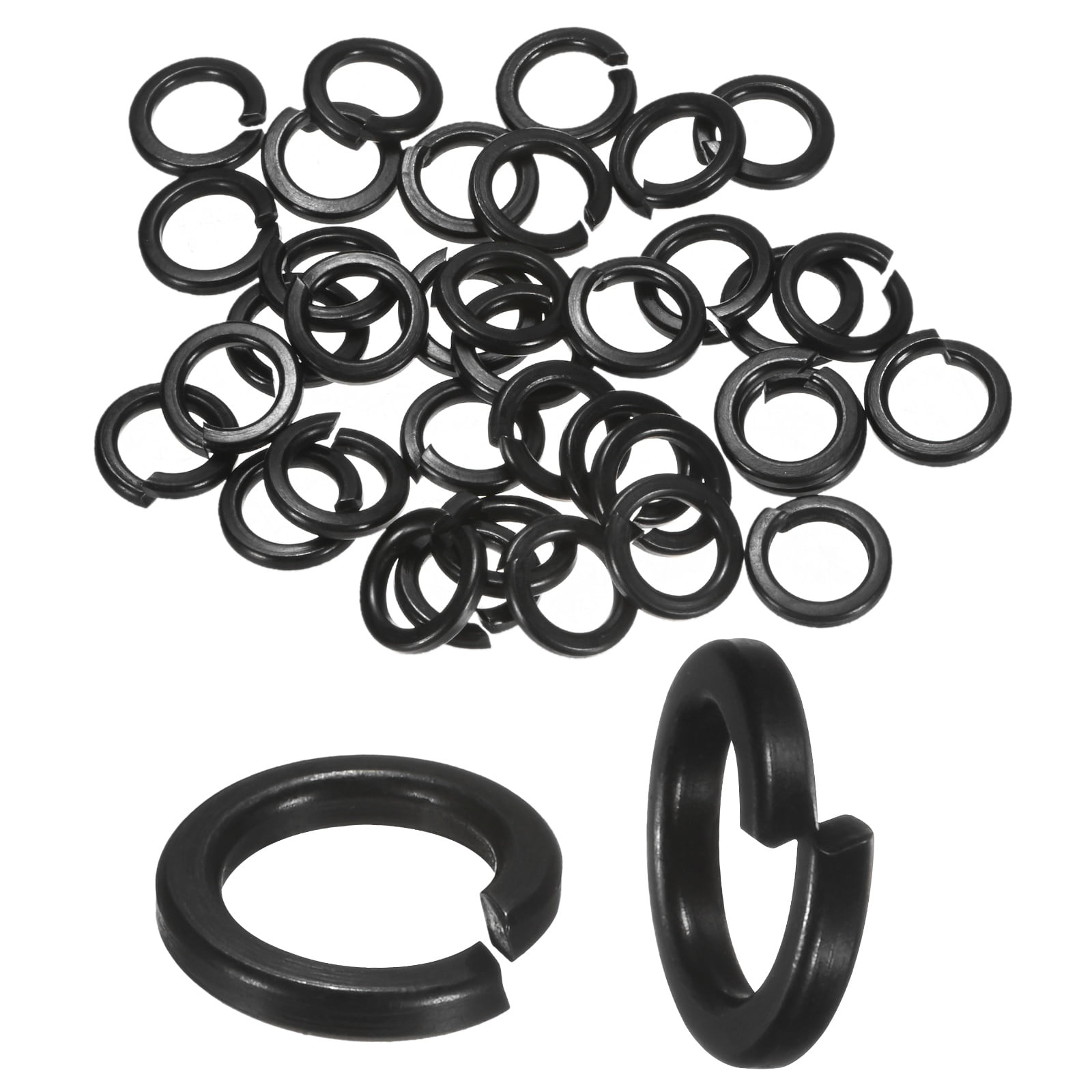 Uxcell 50-Pack Spring Lock Washer, M8 Stainless Steel Electroplating ...