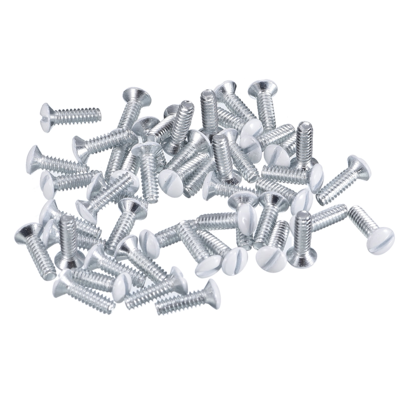 Uxcell Carbon Steel Wall Plate Screws Outlet Screws Oval Head Milled ...