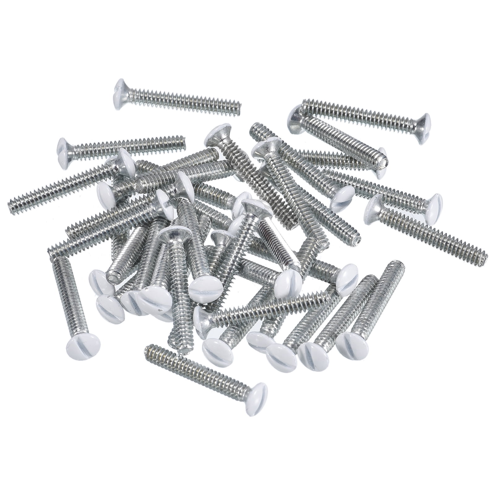 Uxcell Carbon Steel Wall Plate Screws Outlet Screws Oval Head Milled ...