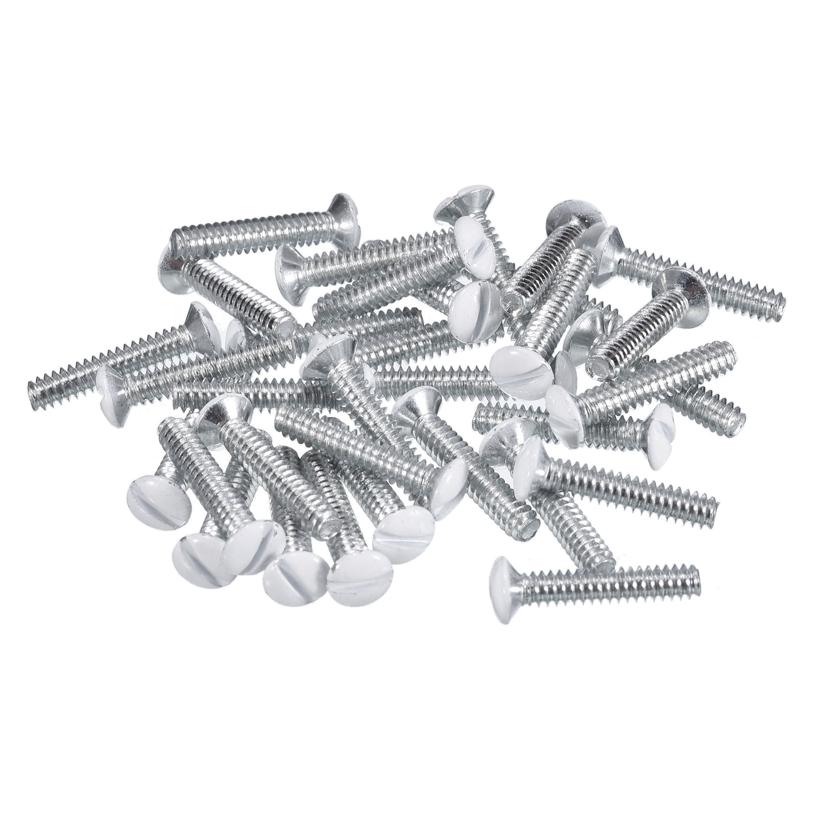 Uxcell Wall Plate Screws Outlet Screws Oval Head Milled Slot Panel ...