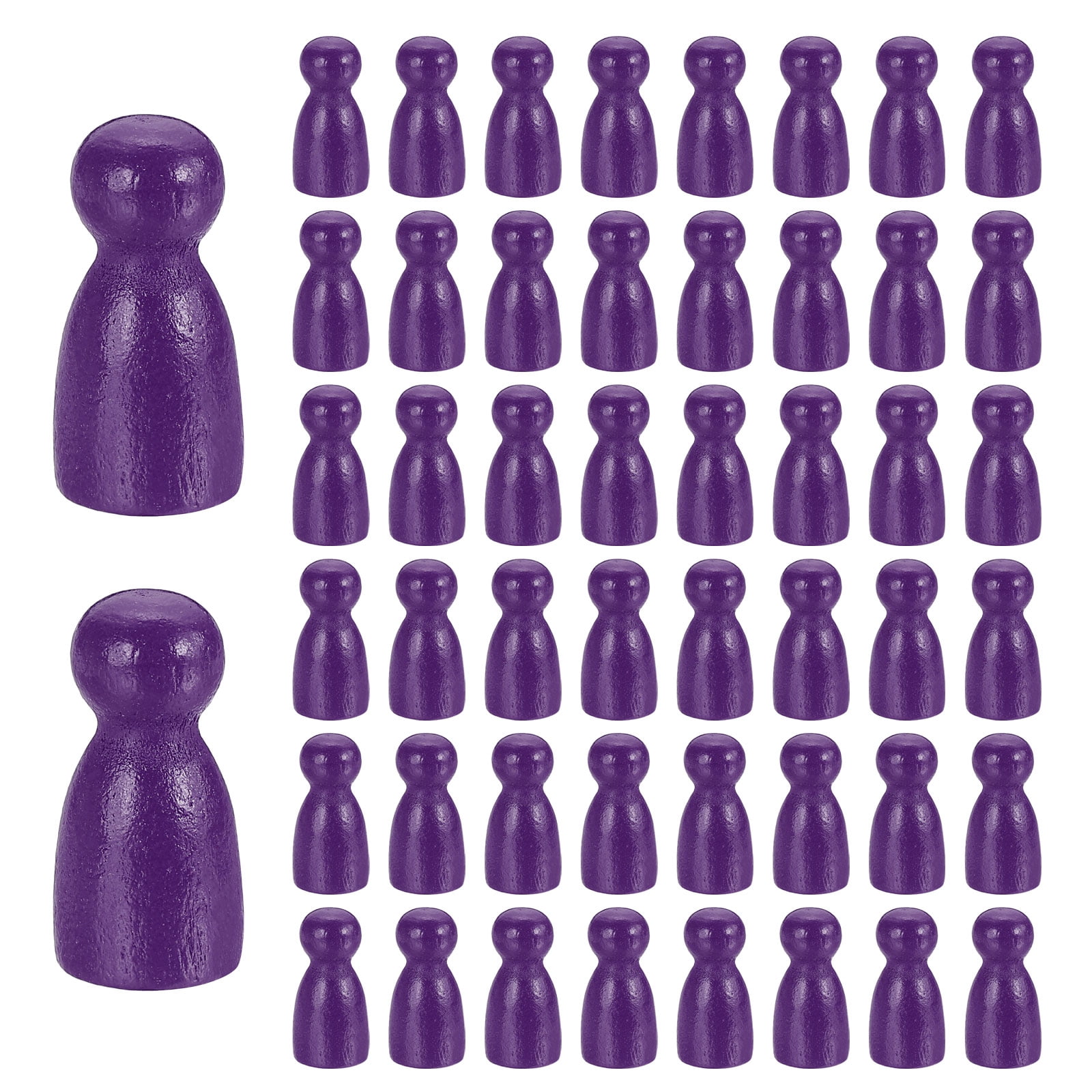 Uxcell 50 Pack Wood Peg Dolls Unfinished, 1" x 1/2" Natural Wooden ...
