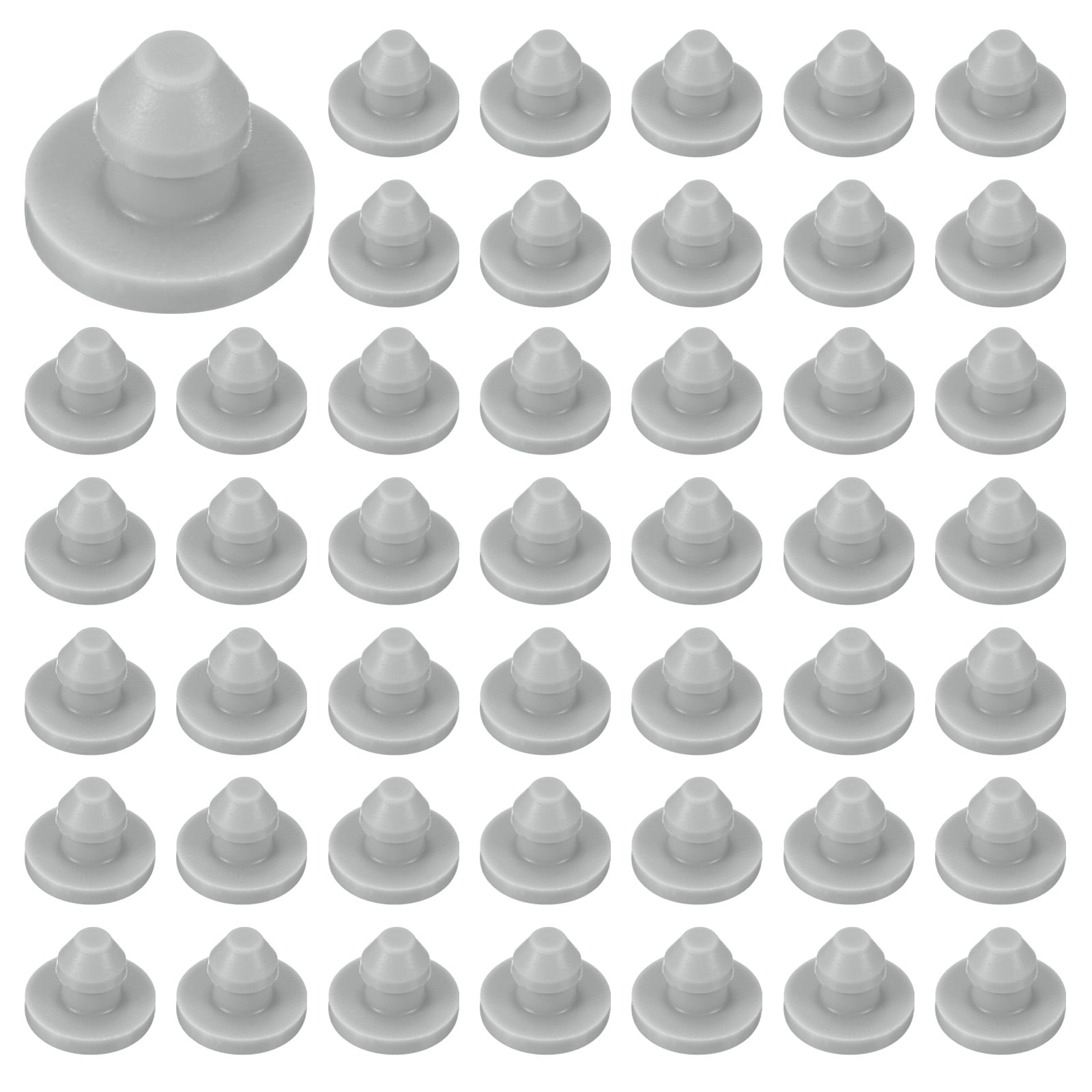 Uxcell 50-Packs Silicone Plugs, Snap in Locking Hole Plugs for 3.5mm ...