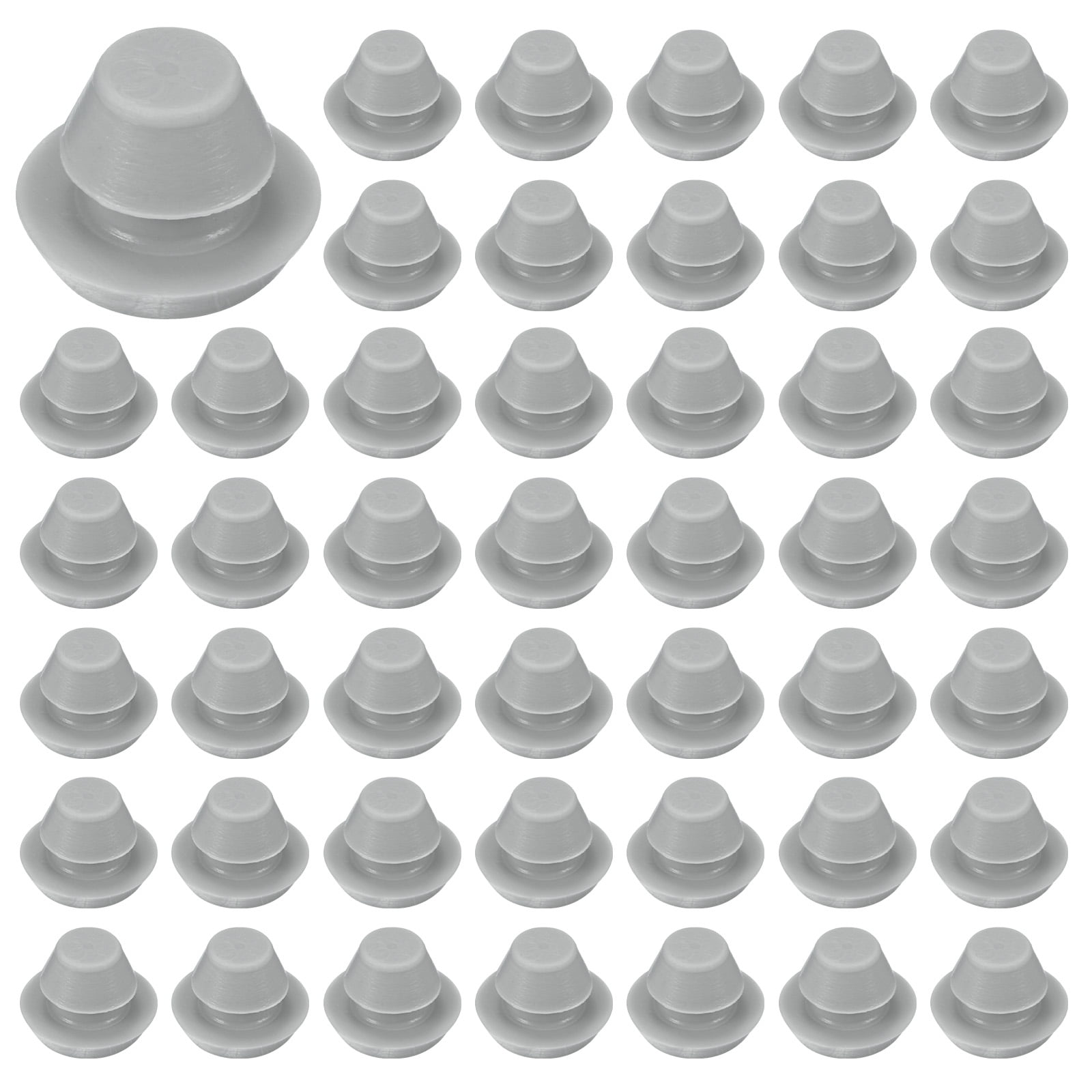 Uxcell 50-Packs Silicone Plugs, Snap in Locking Hole Plugs for 5-5.5mm ...