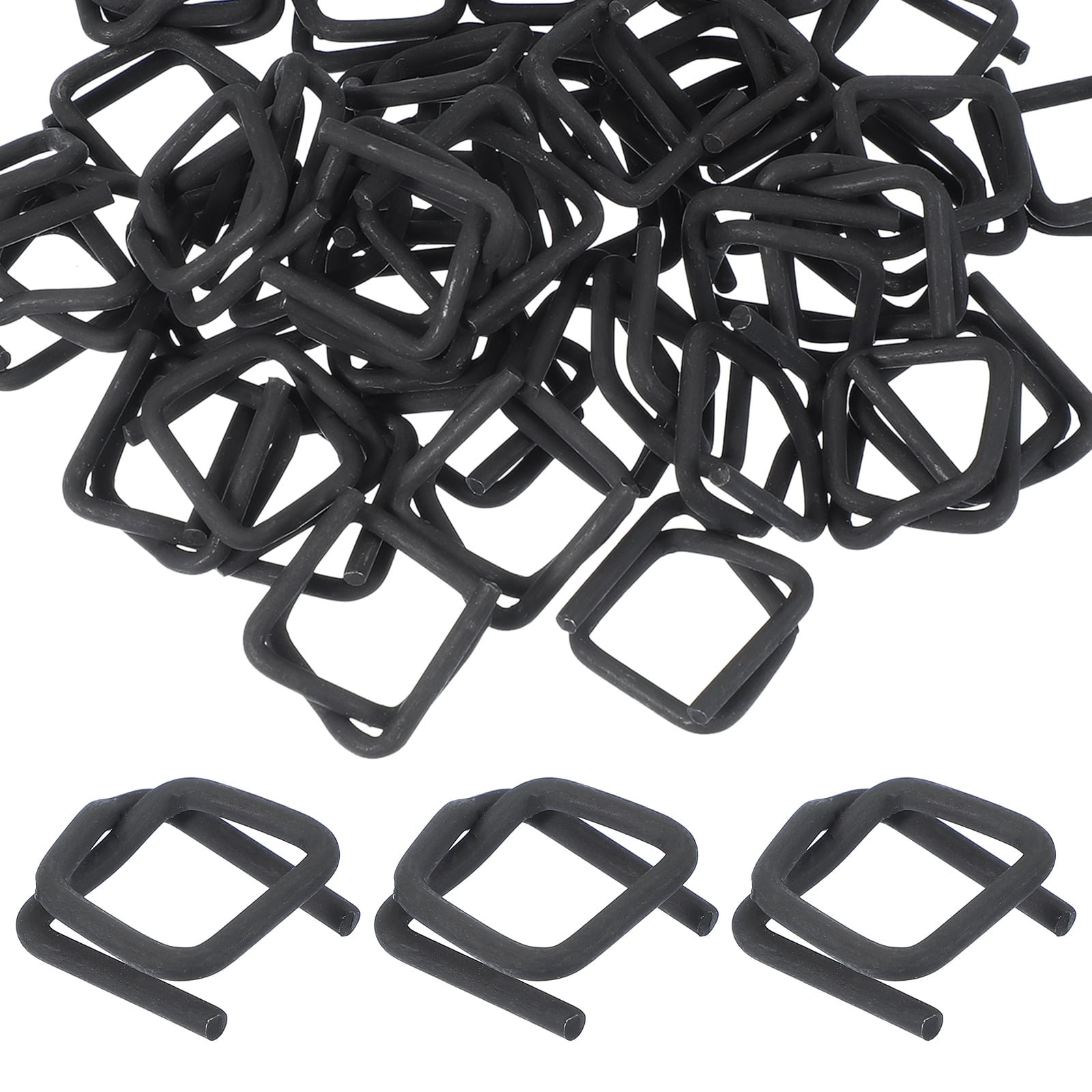 Uxcell 50 Pcs Galvanized Wire Buckle Fit for 5/8 Inch Width Cord ...