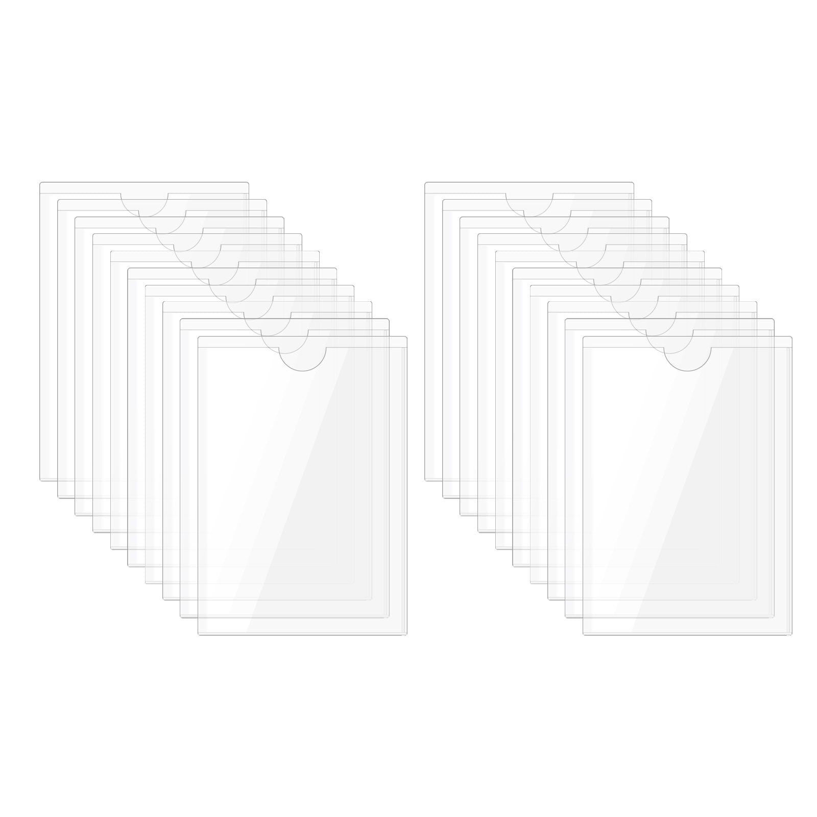 Uxcell 50Pcs Self Adhesive Index Card Pockets with Top Open for Loading ...