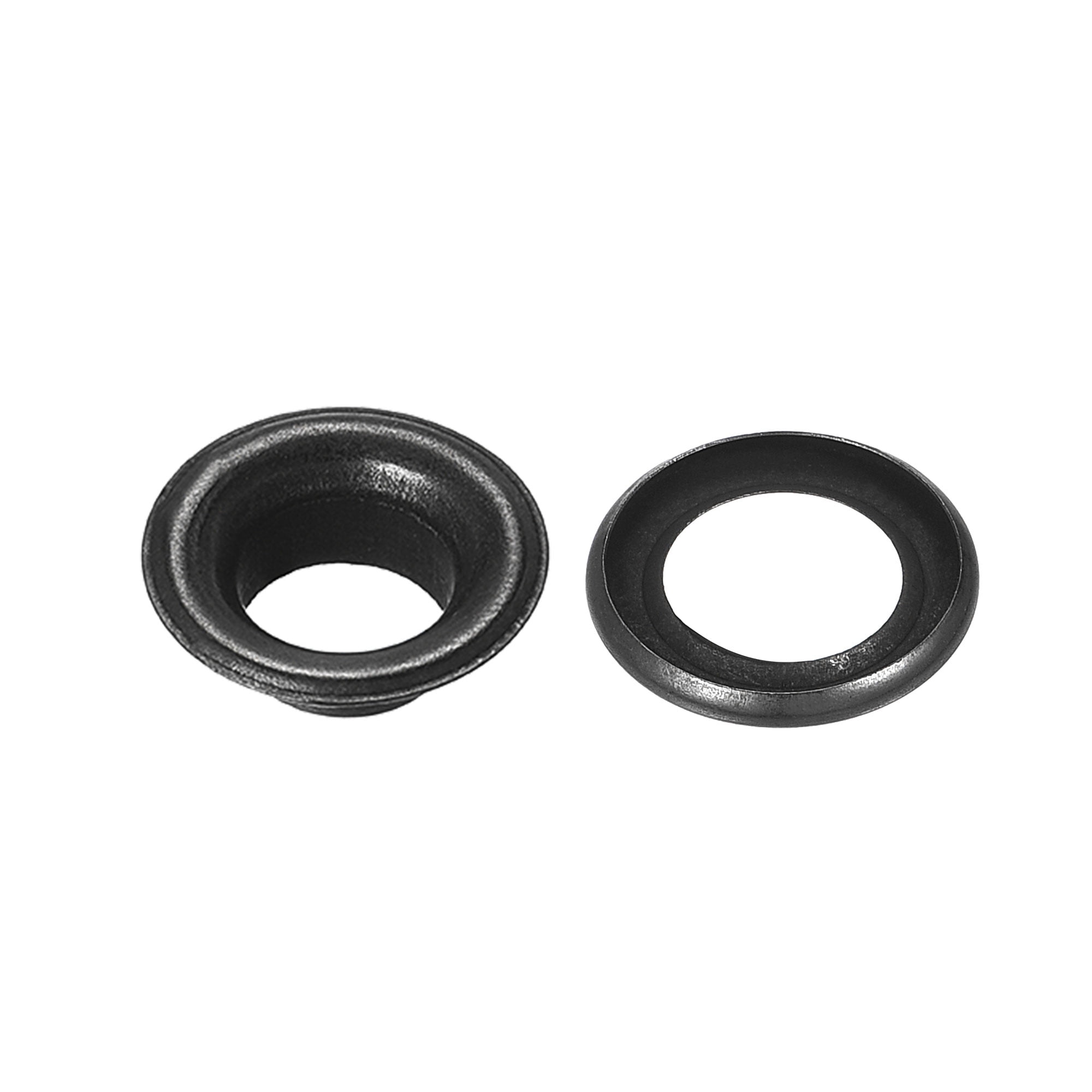 Uxcell 50 Sets 12mm 1/2" Hole Copper Grommets Eyelets Black for Fabric ...