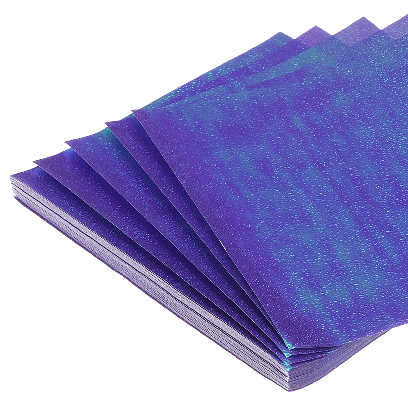 Uxcell 50 Sheet Glitter Origami Paper 6x6 Inch Single Sided Sparkly ...