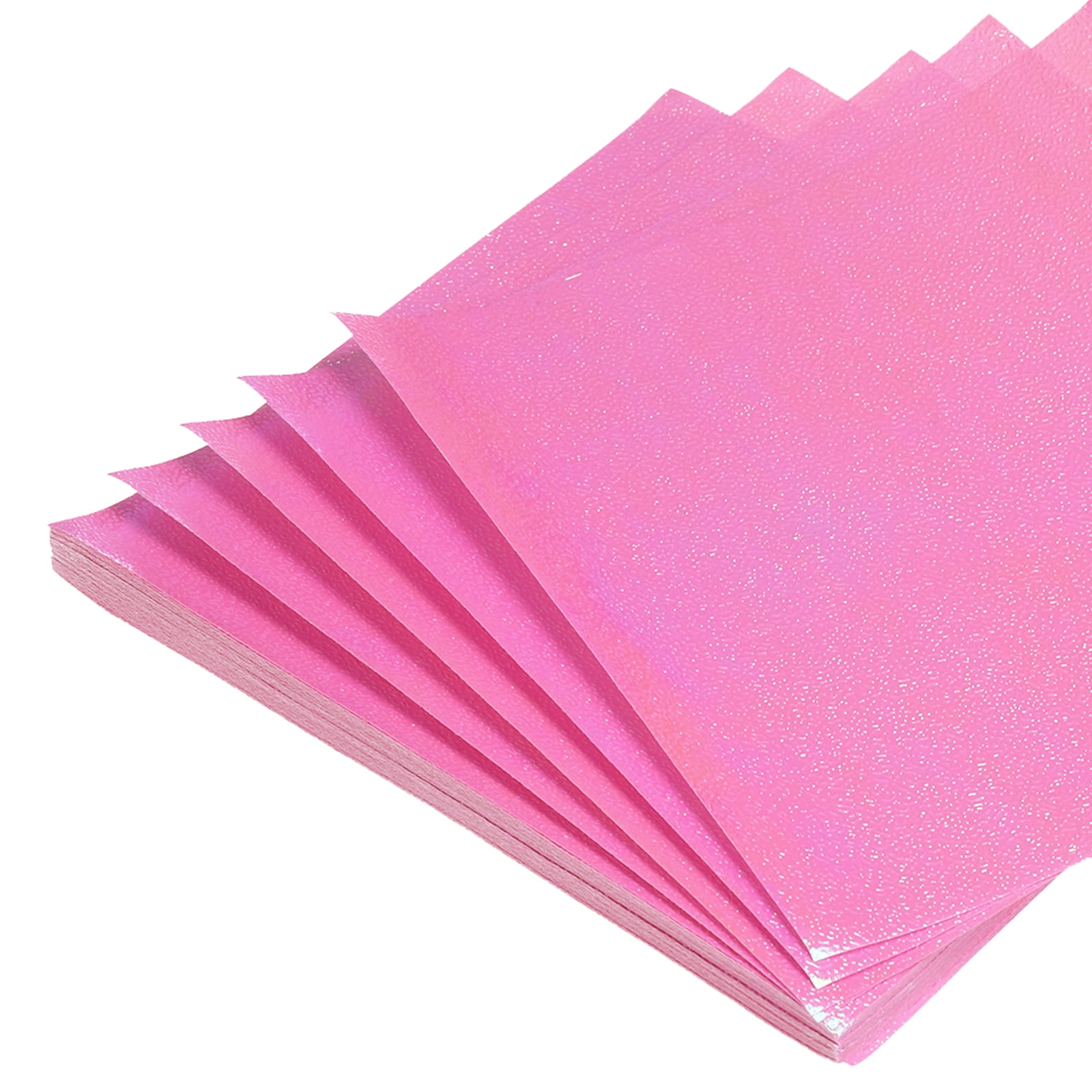 Uxcell 50 Sheet Glitter Origami Paper 6x6 Inch Single Sided Sparkly ...