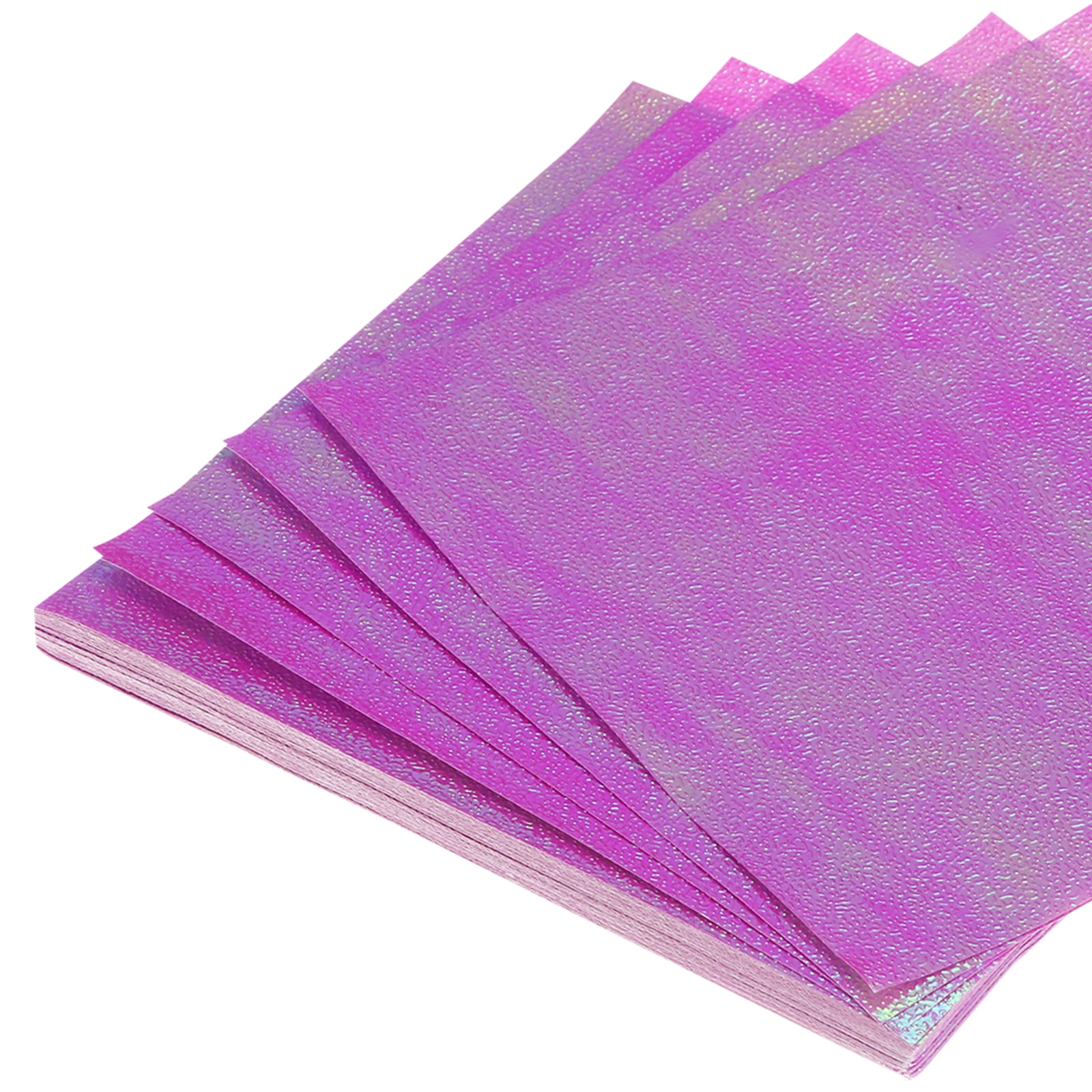 Uxcell 50 Sheet Glitter Origami Paper 6x6 Inch Single Sided Sparkly ...