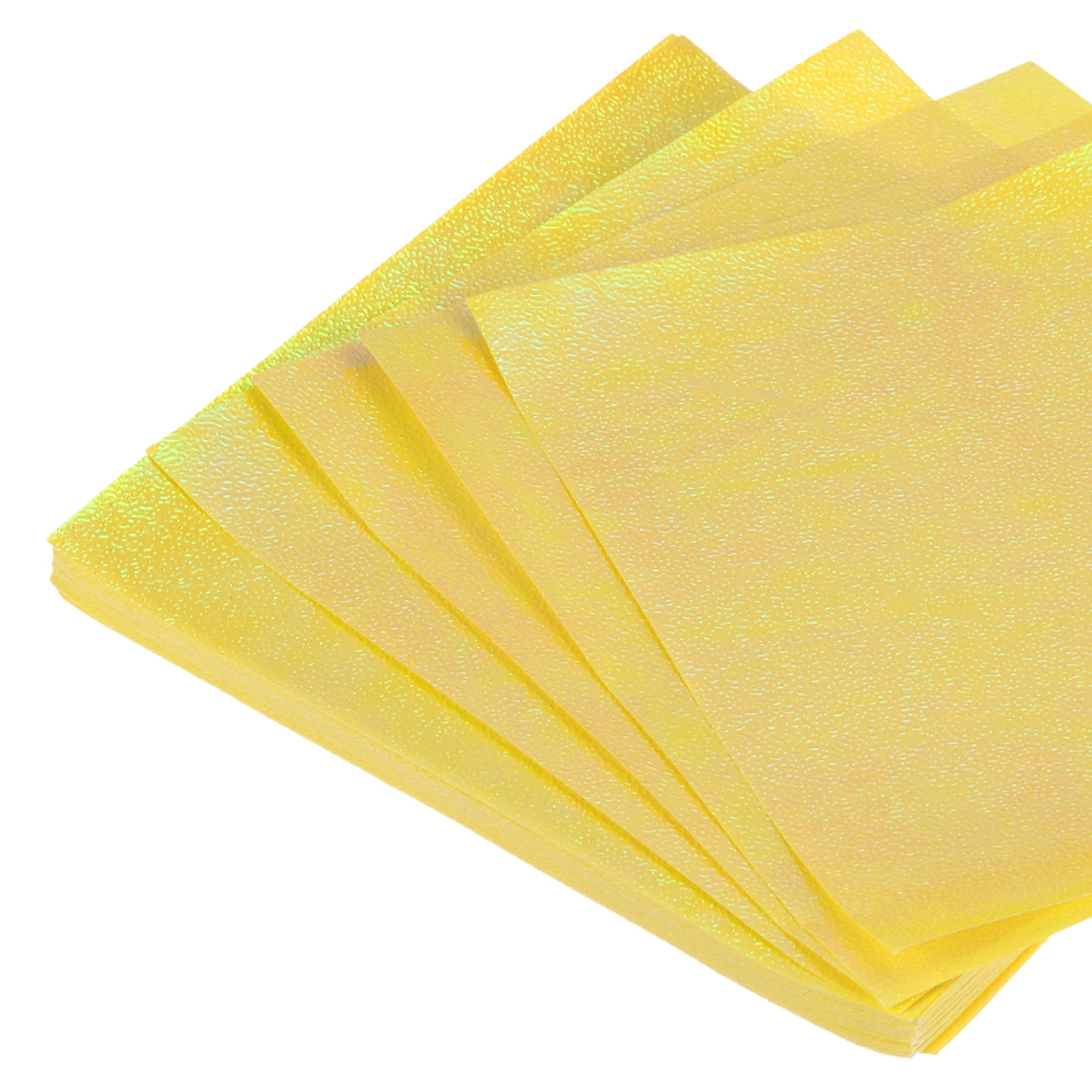Uxcell 50 Sheet Glitter Origami Paper 6x6 Inch Single Sided Sparkly ...